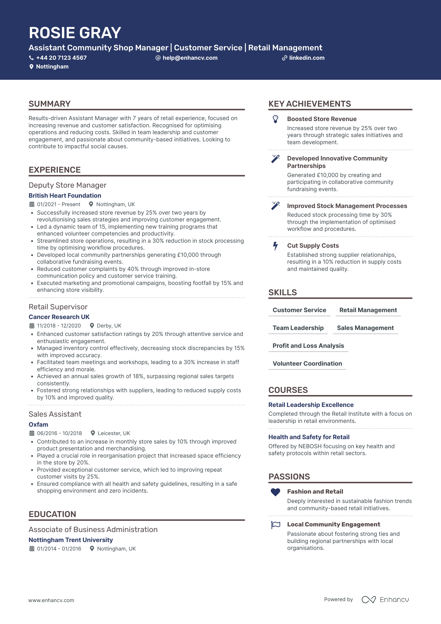 Shop Assistant CV Examples & Guide for 2026