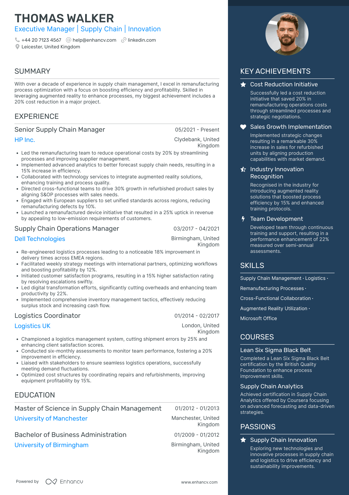 Supply Chain Manager CV Examples & Guide for 2025