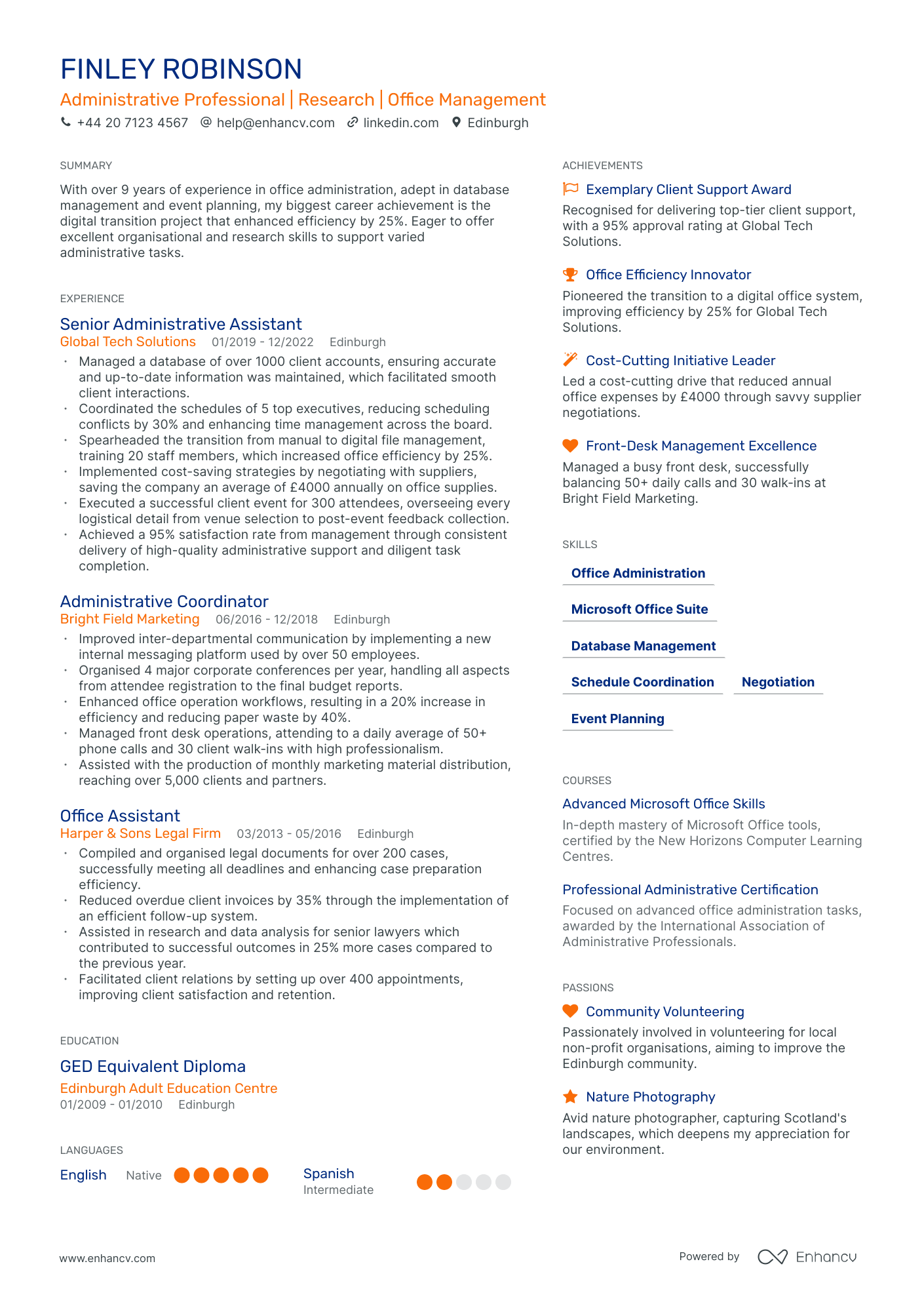 Office Assistant CV Examples & Guide for 2025