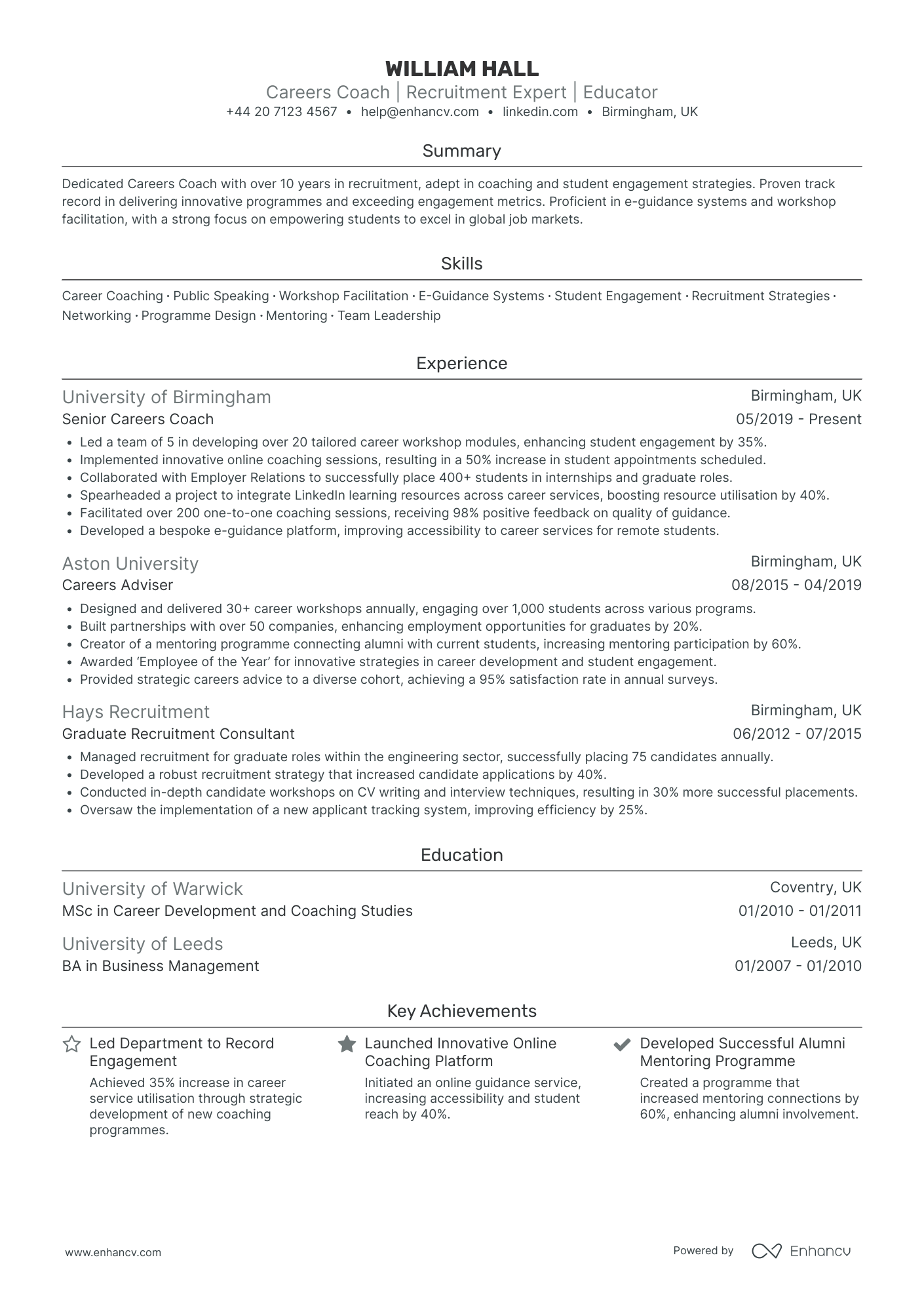 Coaching CV Examples & Guide for 2026