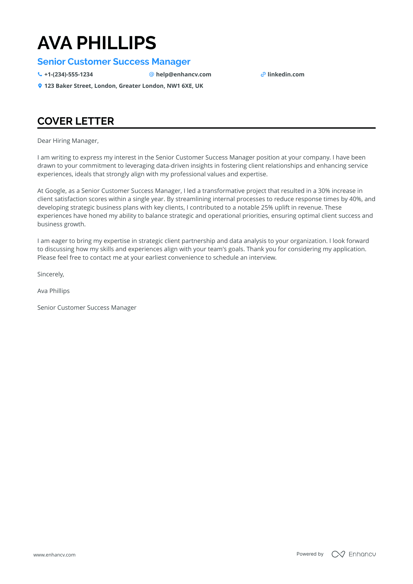 Customer Service Manager Cover Letter Examples & Guide for 2025