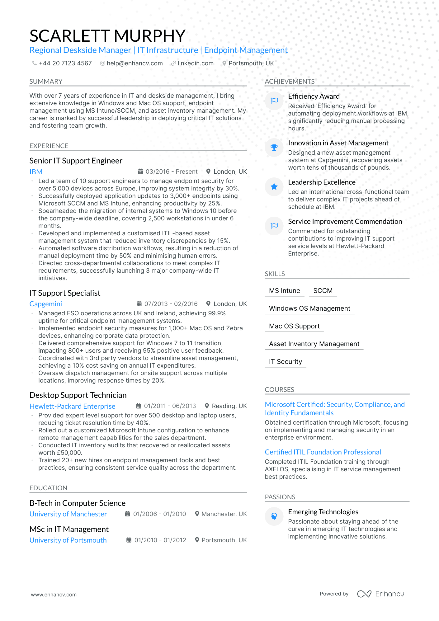 Consultant CV Examples & Guide for 2025
