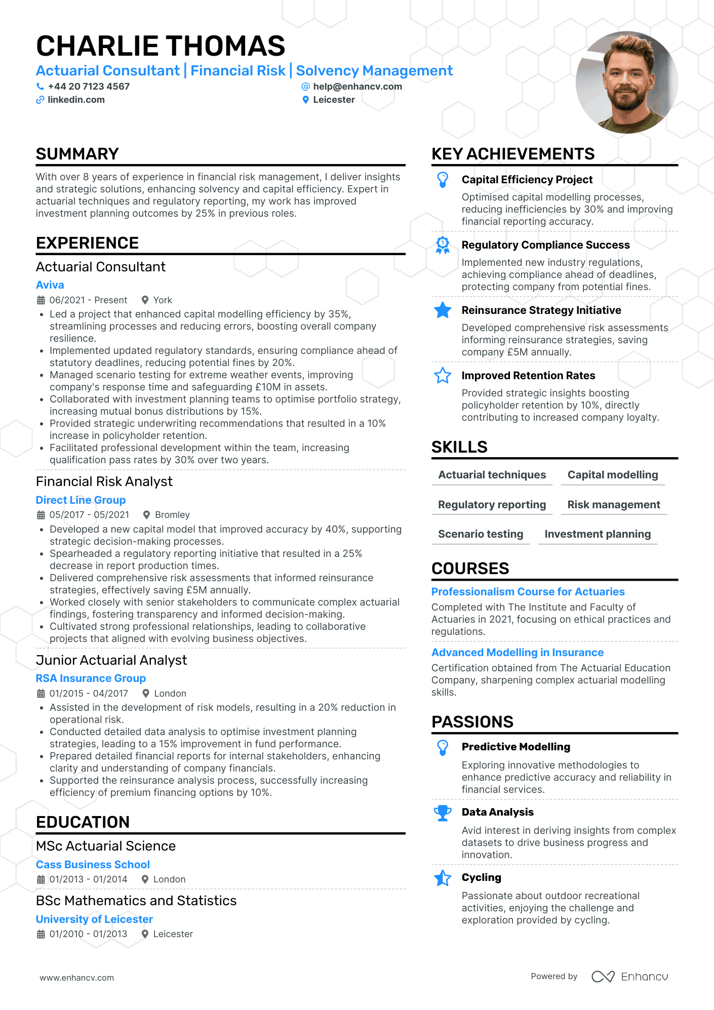 Actuary CV Examples & Guide for 2026