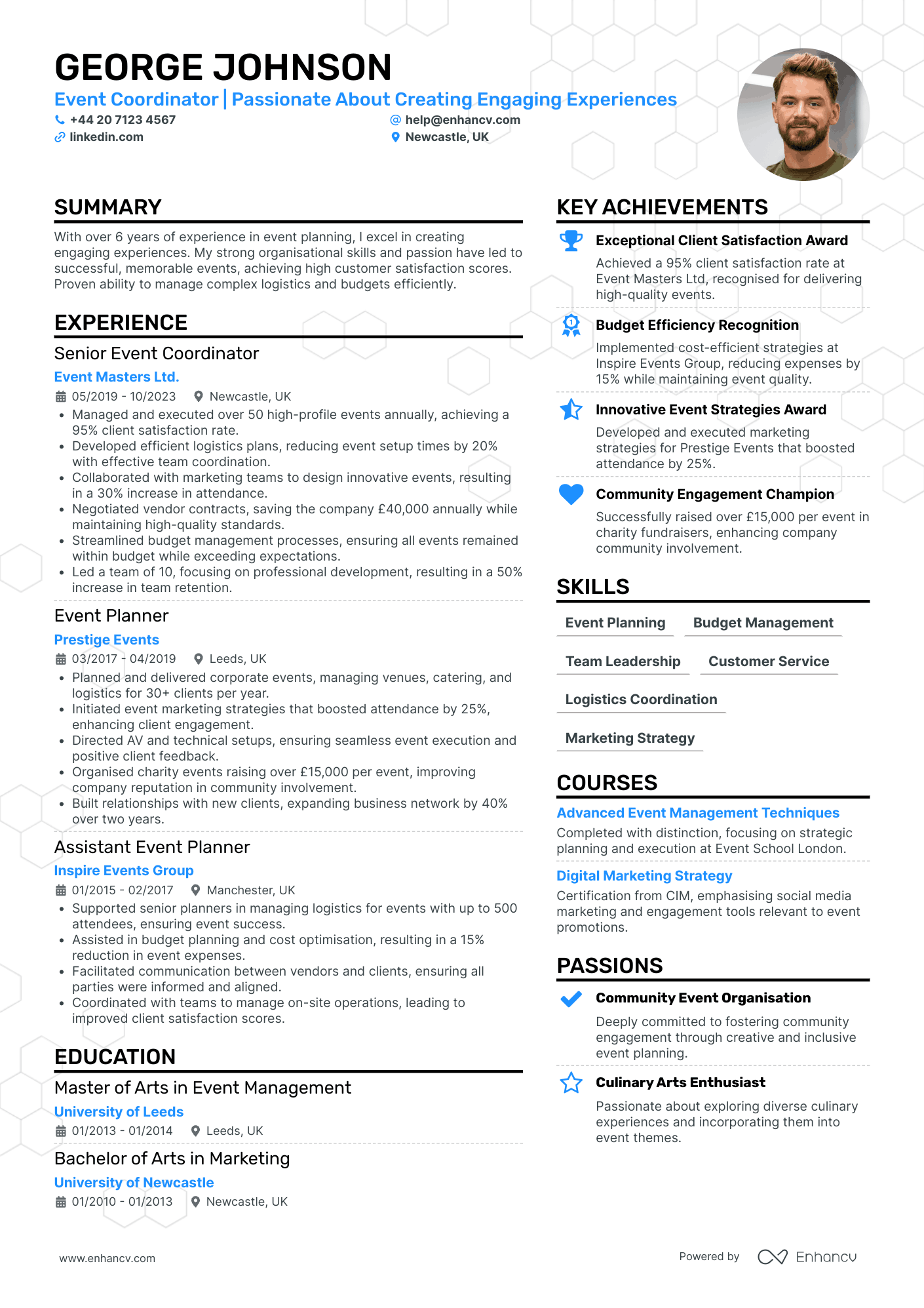 Event Planner CV Examples & Guide for 2026
