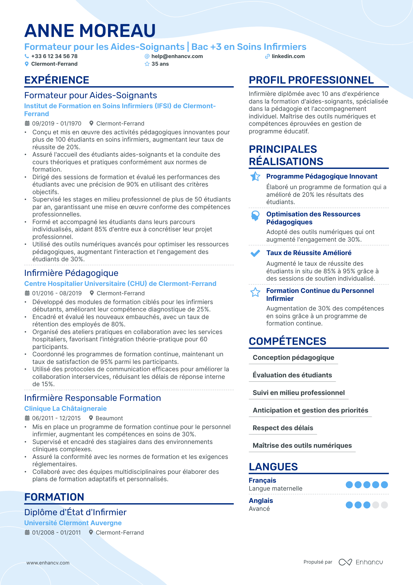 CV Aide Soignante : Exemples et Modèles Gratuits