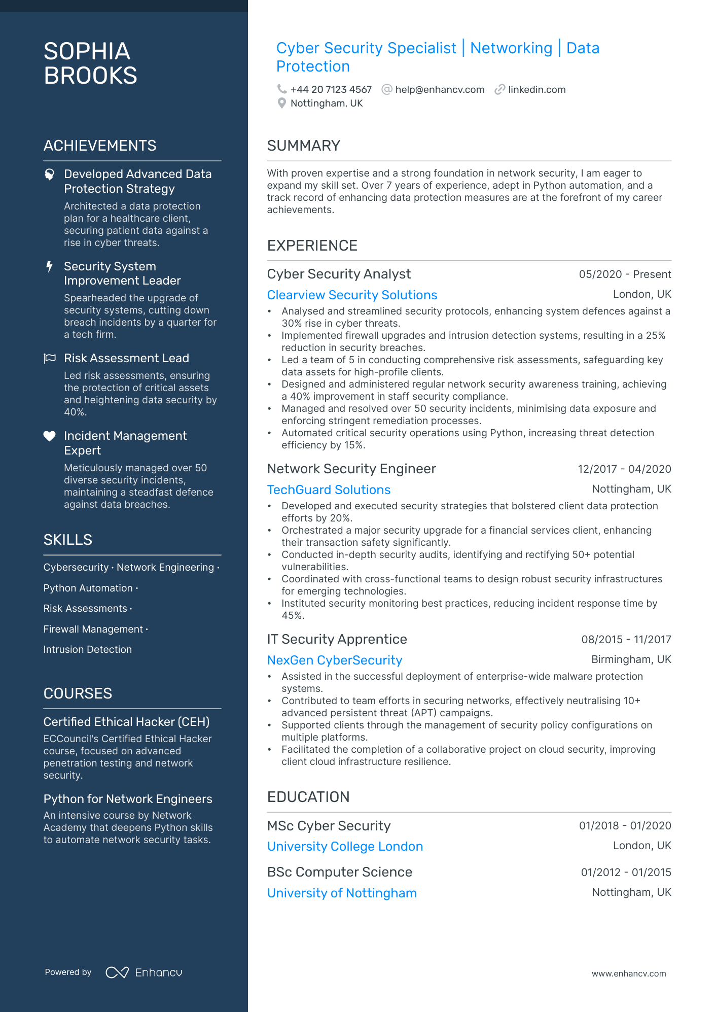 Cyber Security CV Examples & Guide for 2025