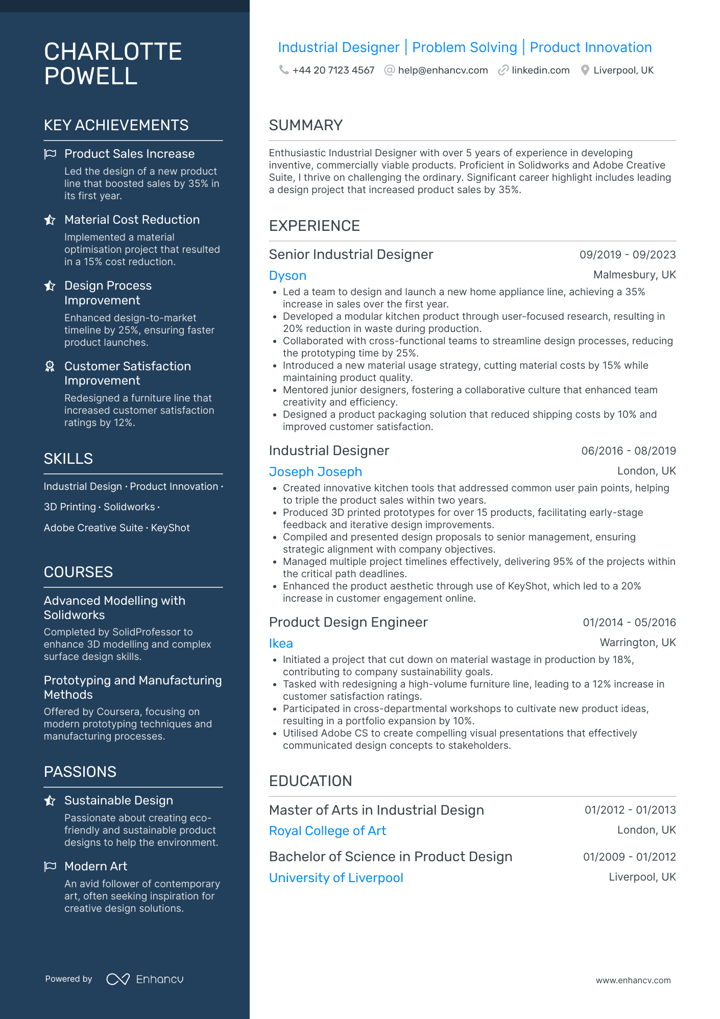 Designer CV Examples & Guide for 2025