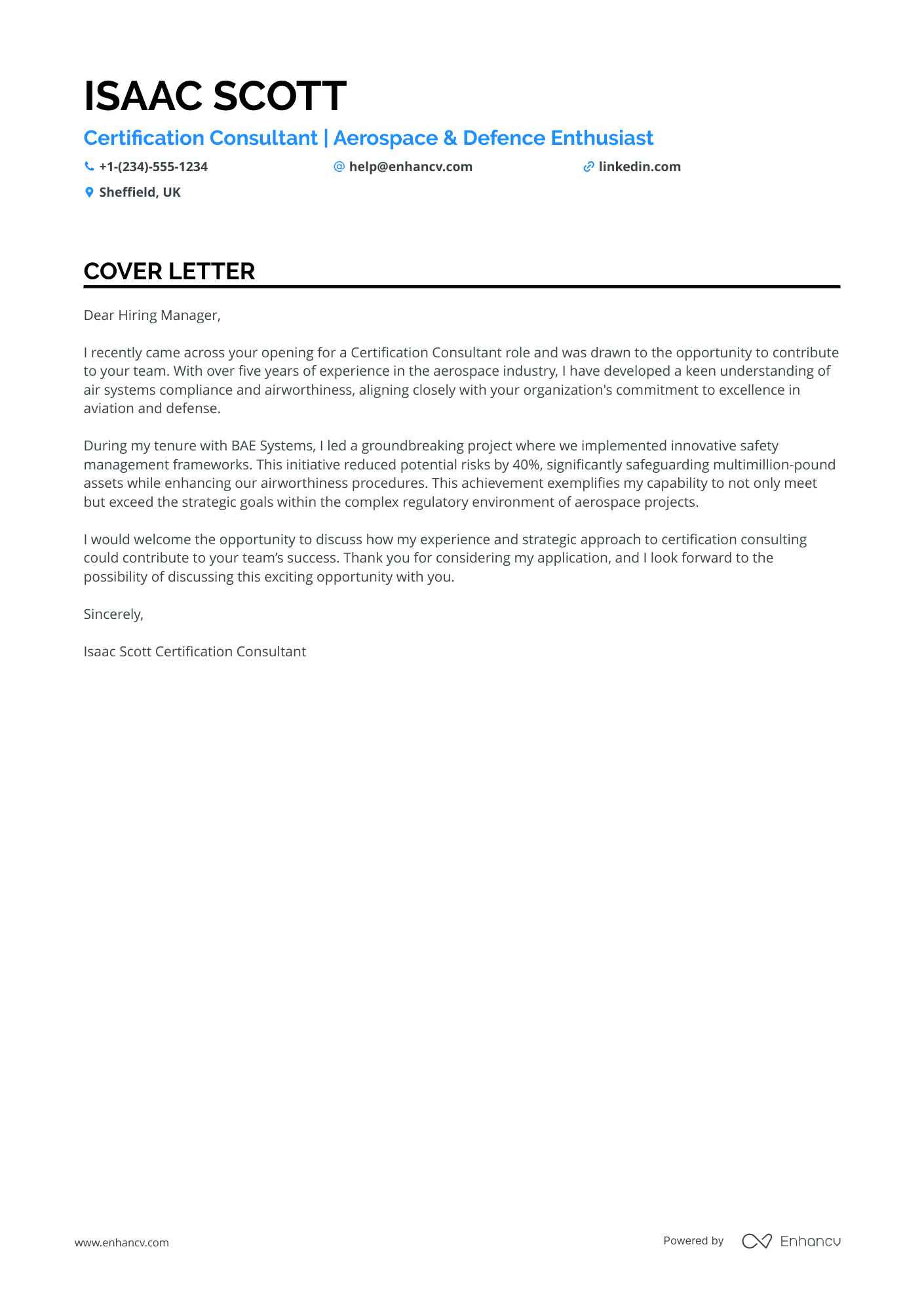 Aerospace Engineering Cover Letter Examples & Guide for 2026
