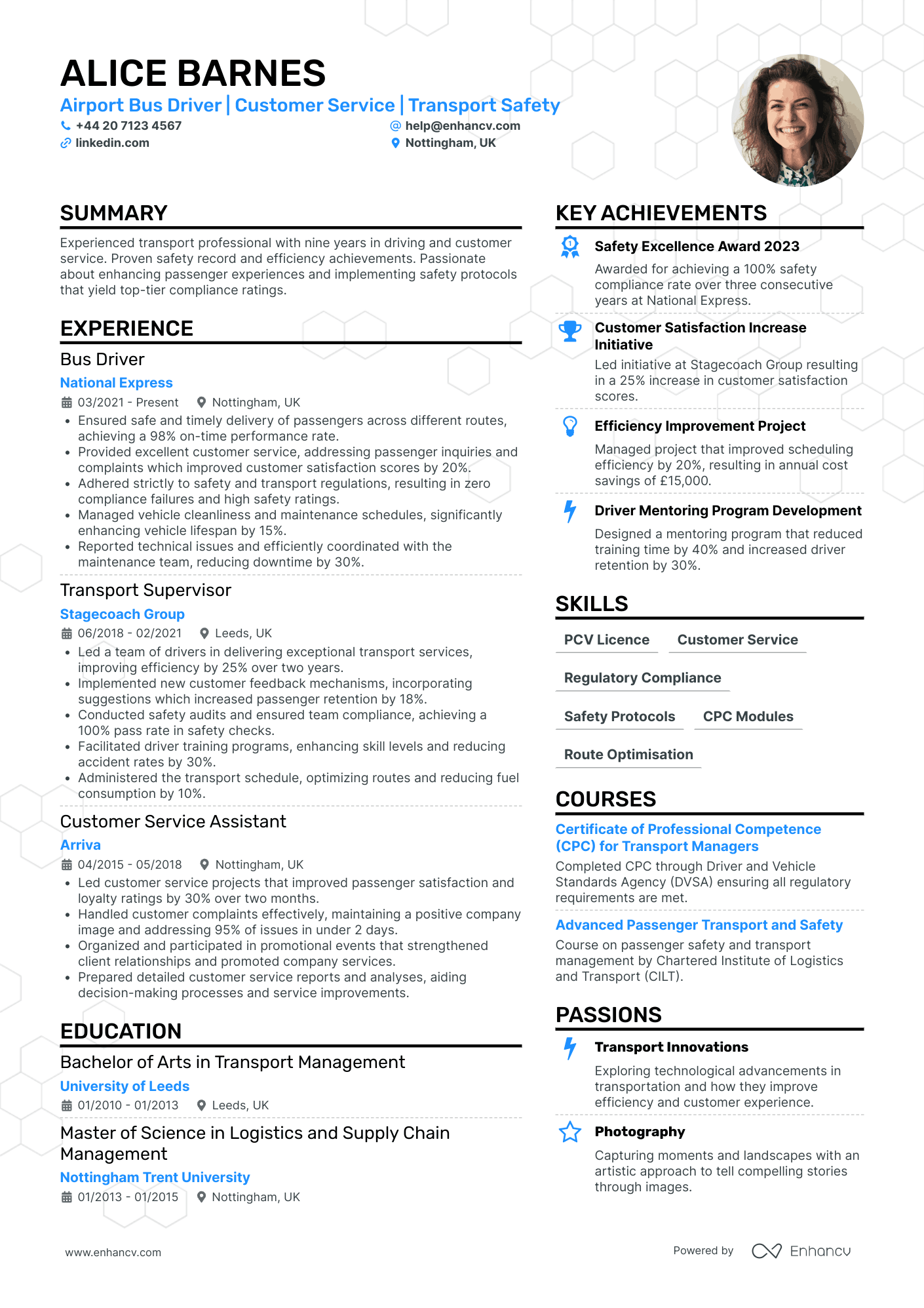 Driver CV Examples & Guide for 2026