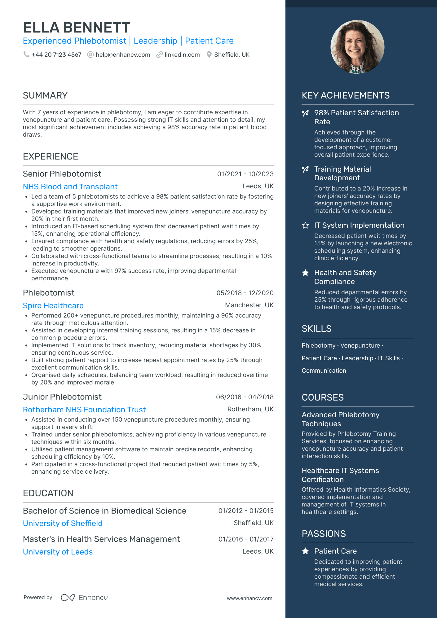 Phlebotomist CV Examples & Guide for 2026
