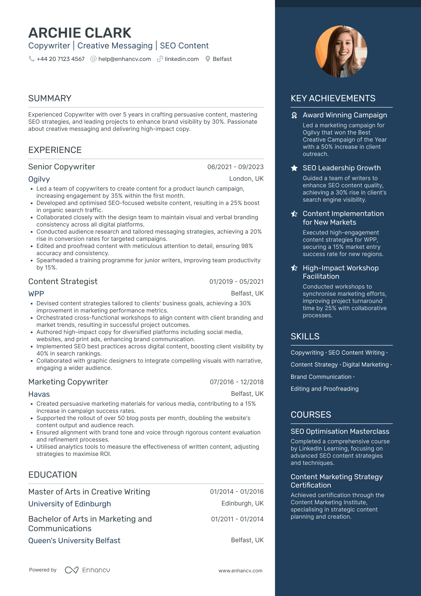 Advertising CV Examples & Guide for 2026
