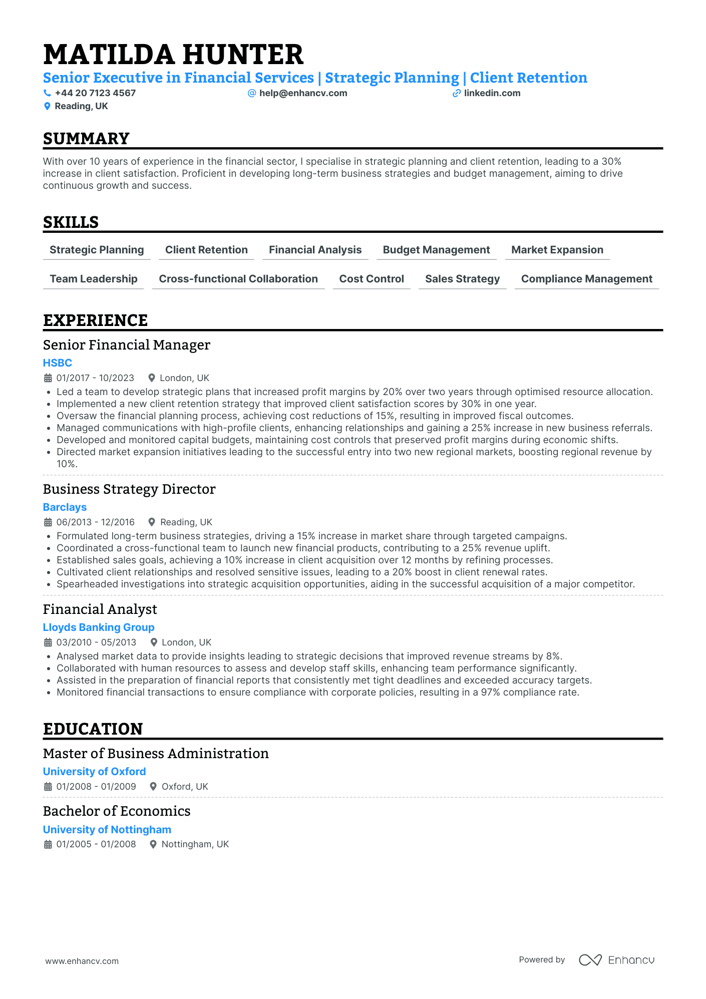 Managing Director CV Examples & Guide for 2026
