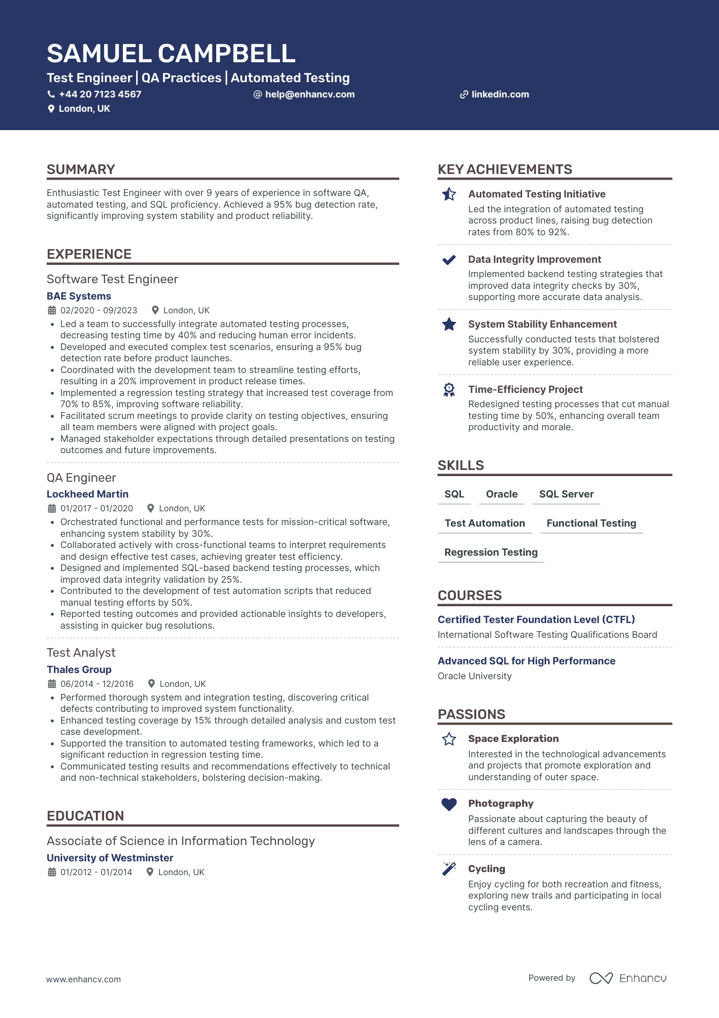 Manual Tester CV Examples & Guide for 2026