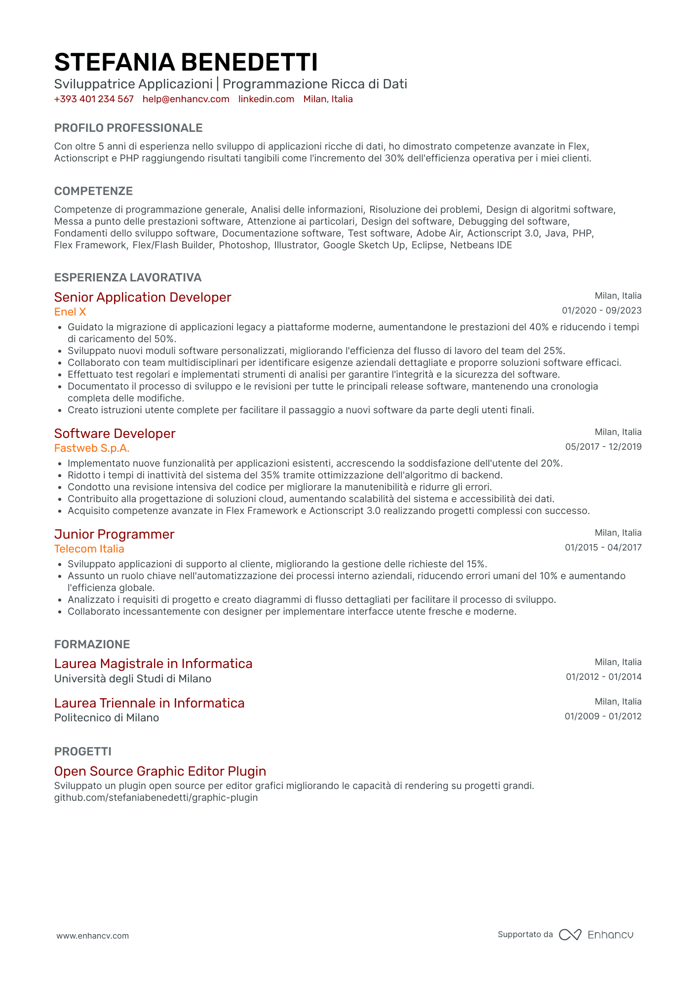 16 Esempi di Curriculum per Programmatore Junior che Hanno Fatto Assumere