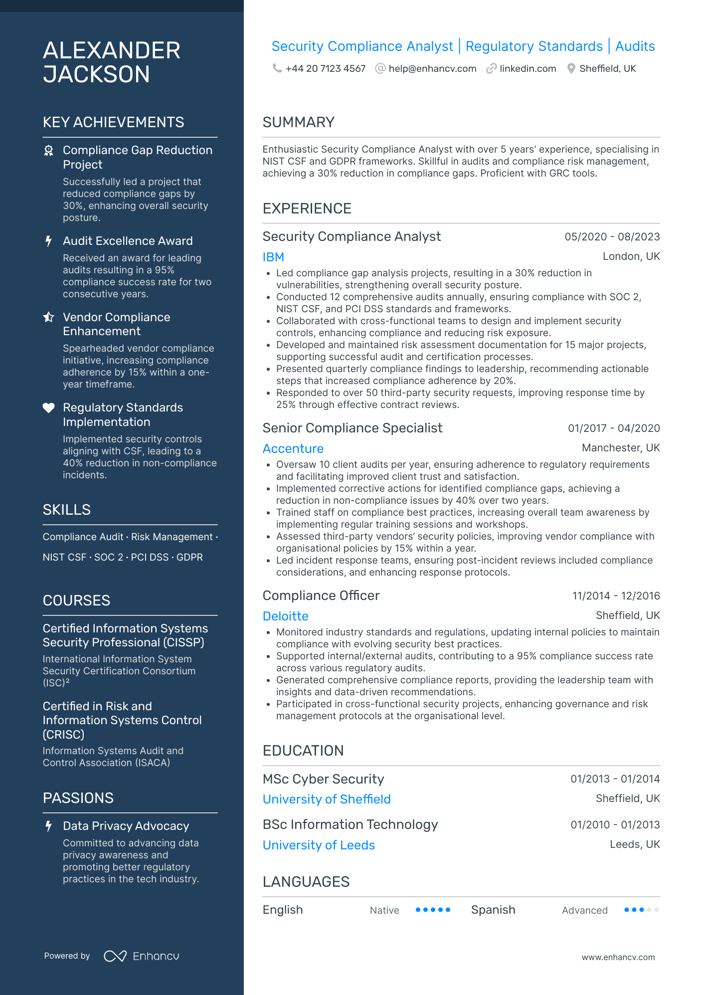 Cyber Security Analyst CV Examples & Guide for 2026