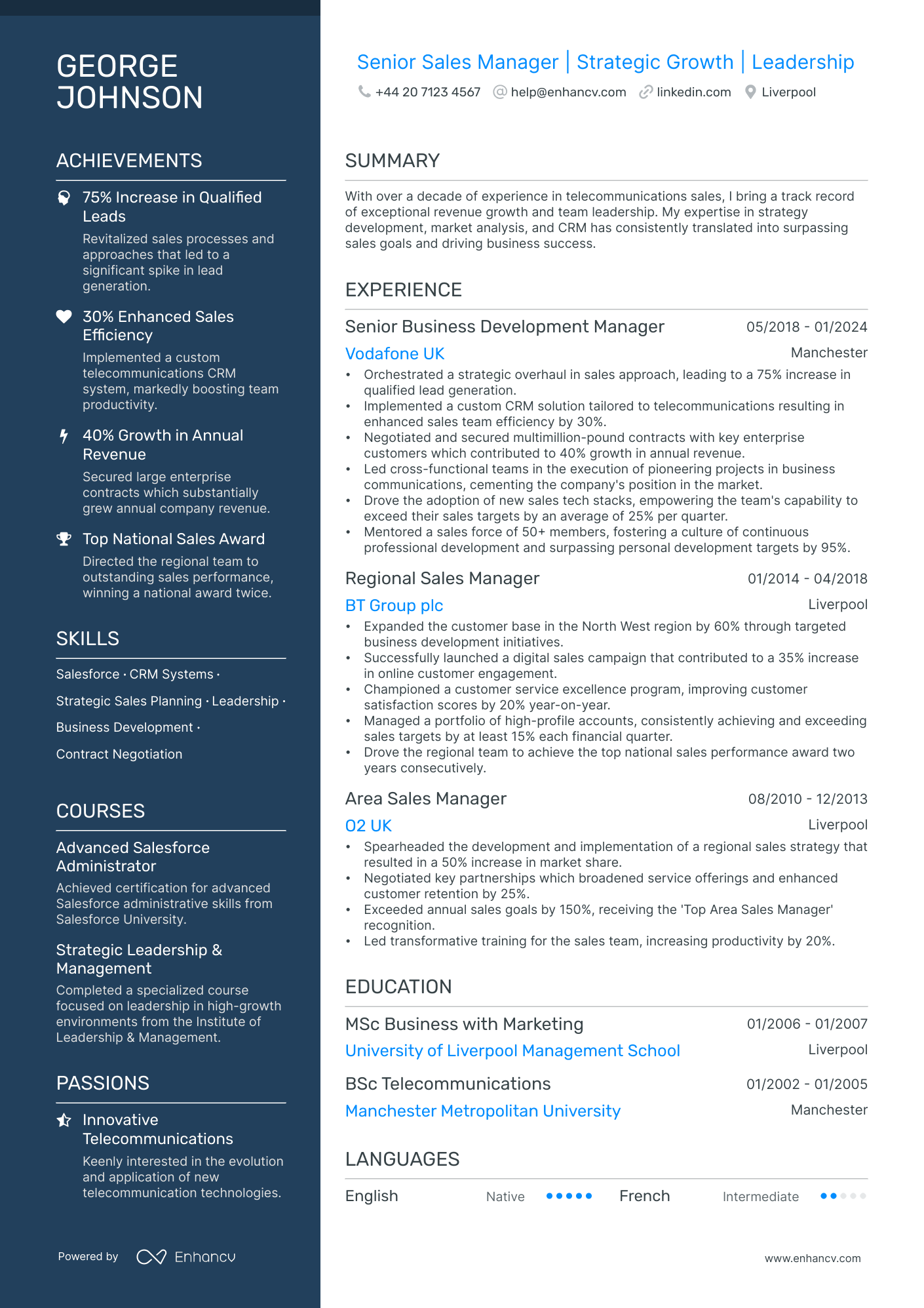 Business Manager CV Examples & Guide for 2025