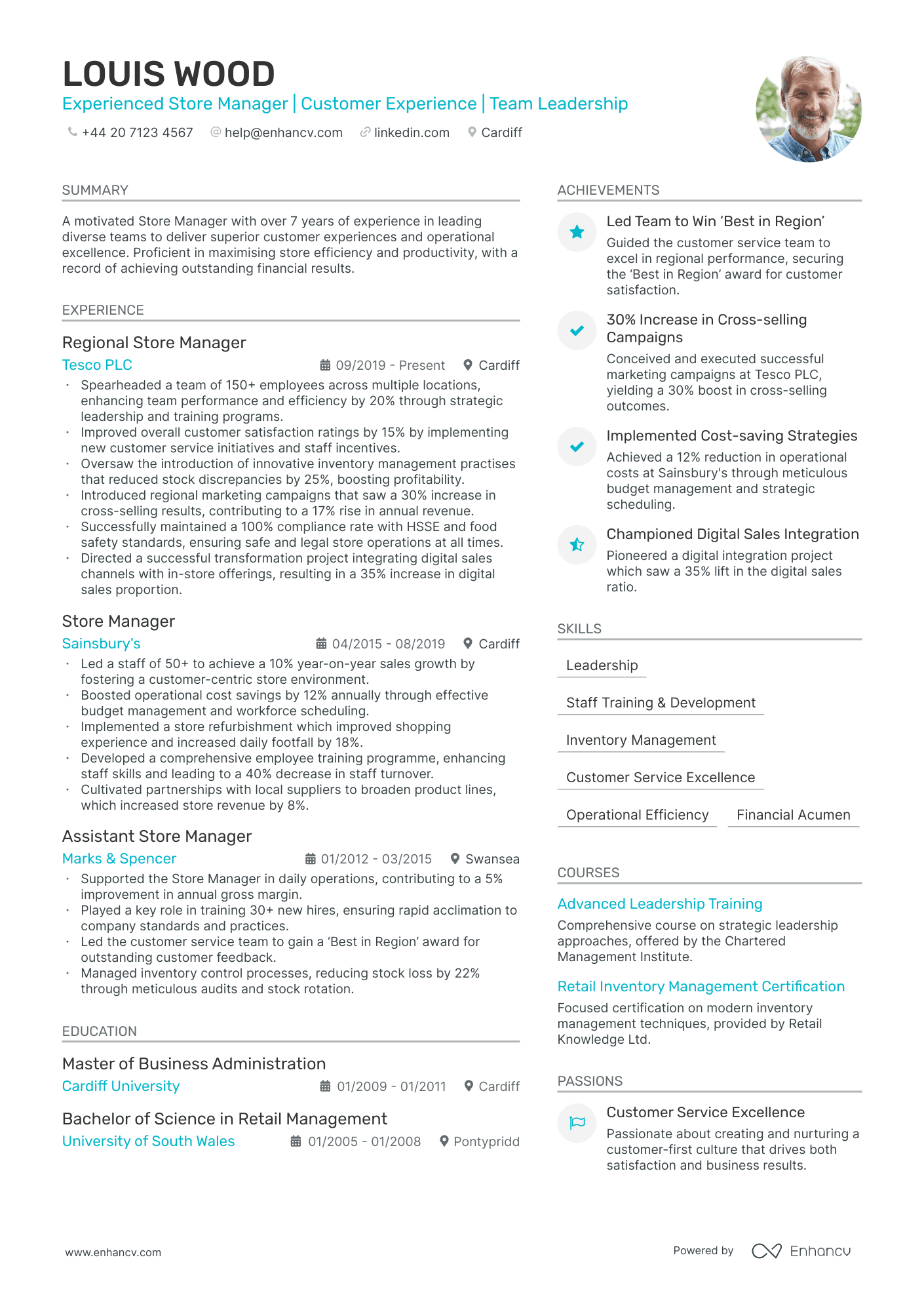 Store Manager CV Examples & Guide for 2025
