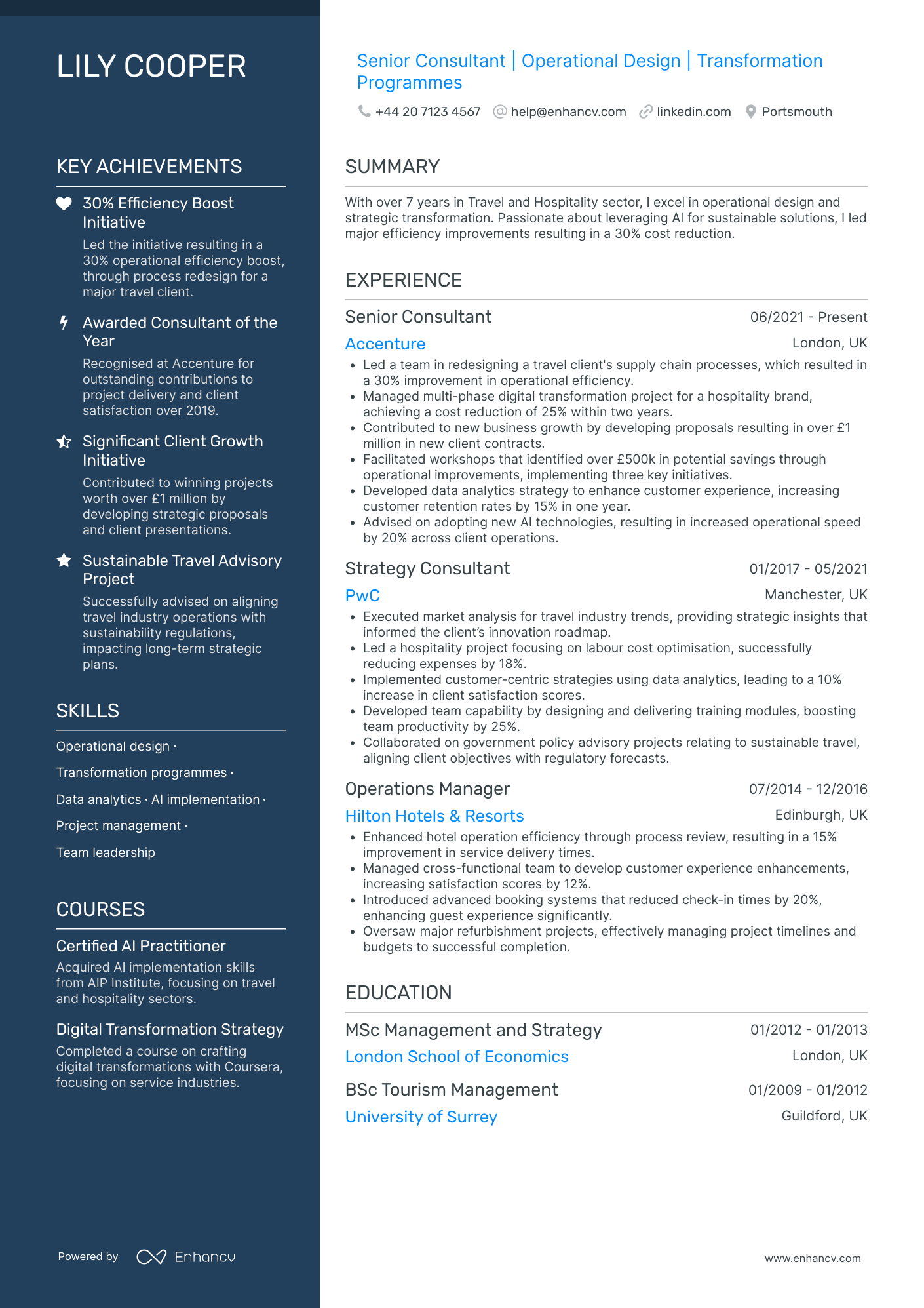 Operations Manager CV Examples & Guide for 2026