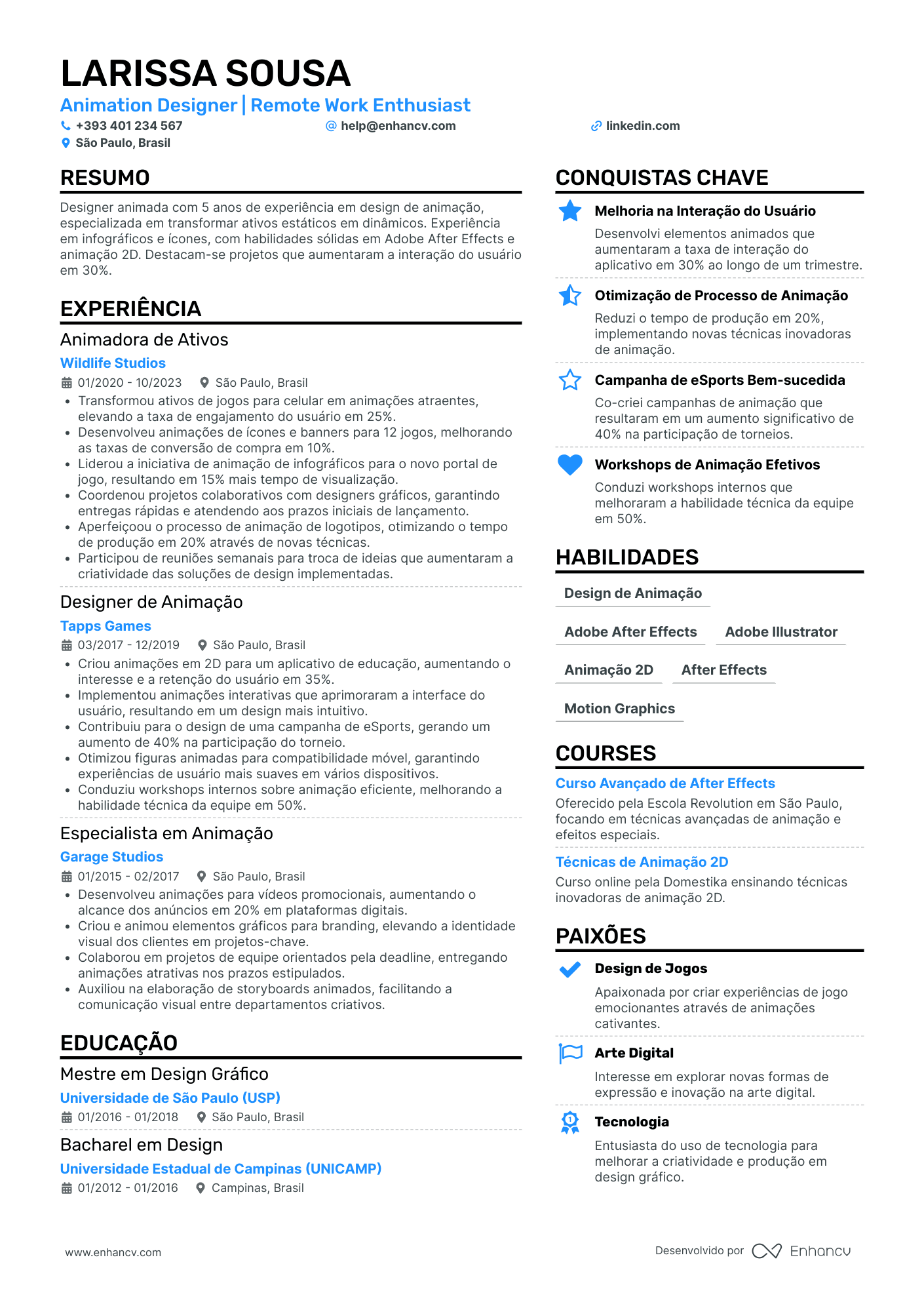 Currículo para Designer Gráfico: Exemplos e Modelos (2026)