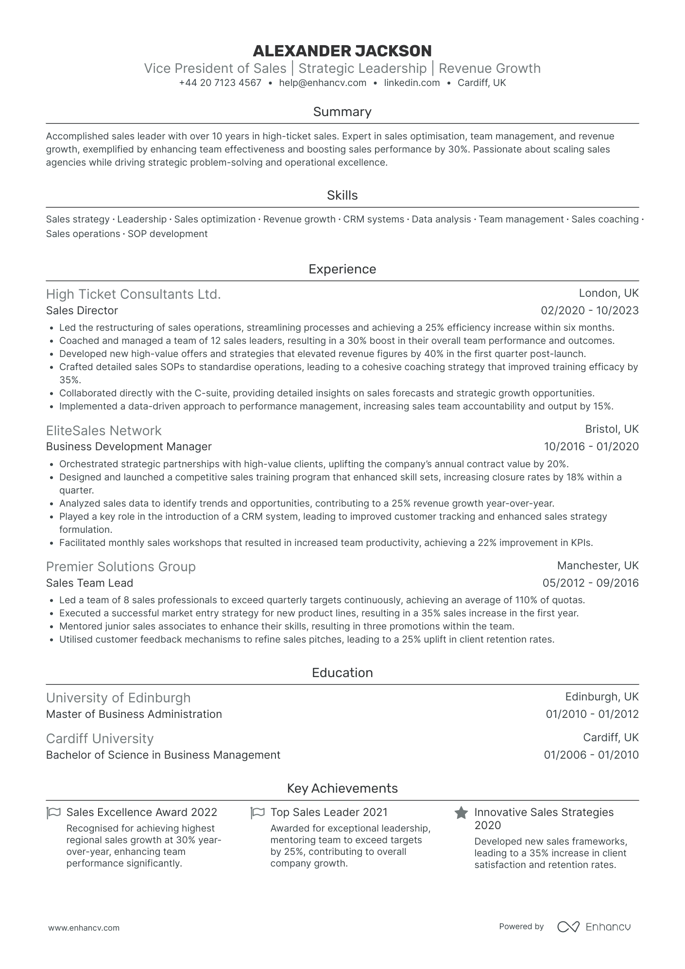 Chief of Staff CV Examples & Guide for 2026