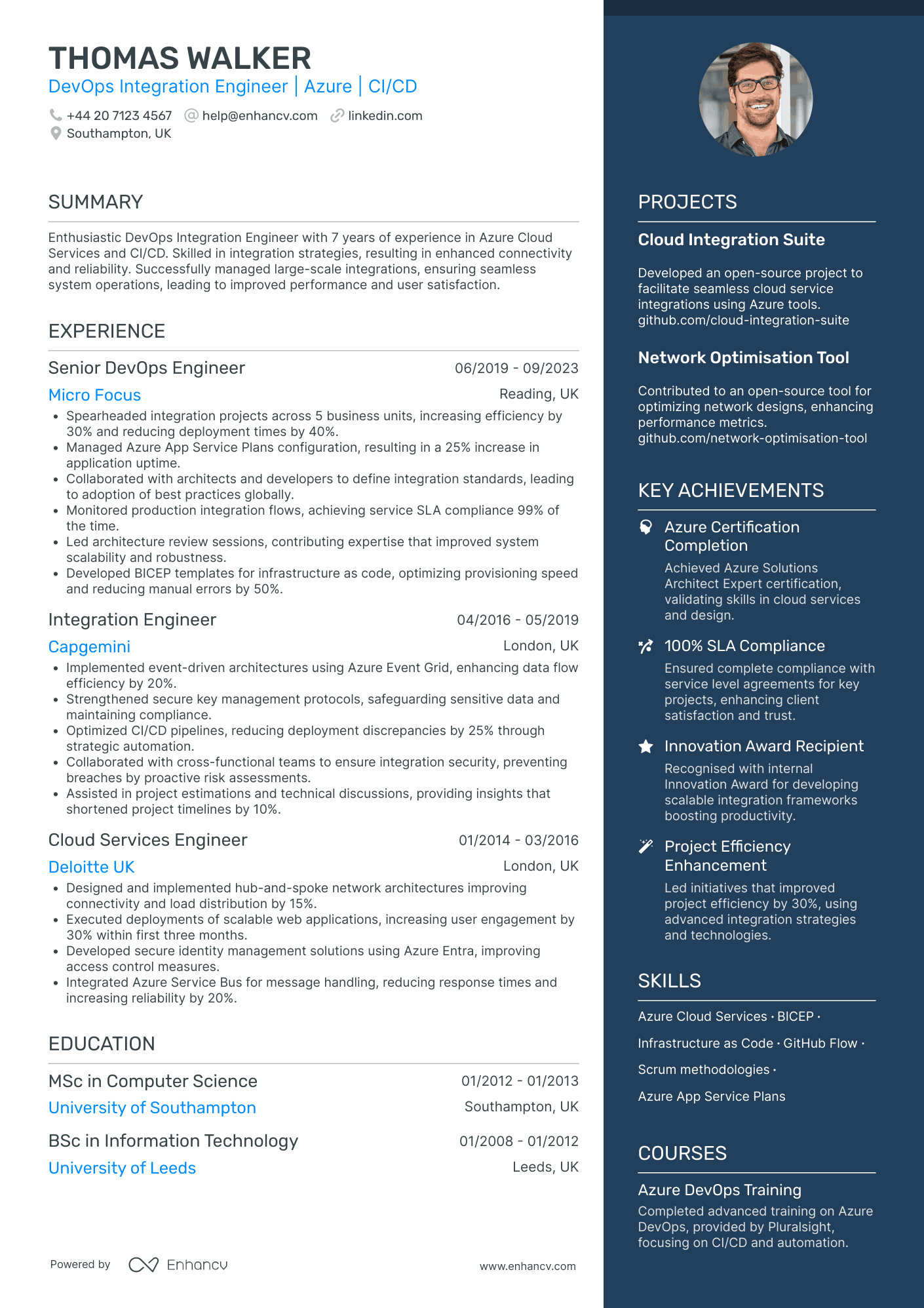 Devops Engineer CV Examples & Guide for 2025