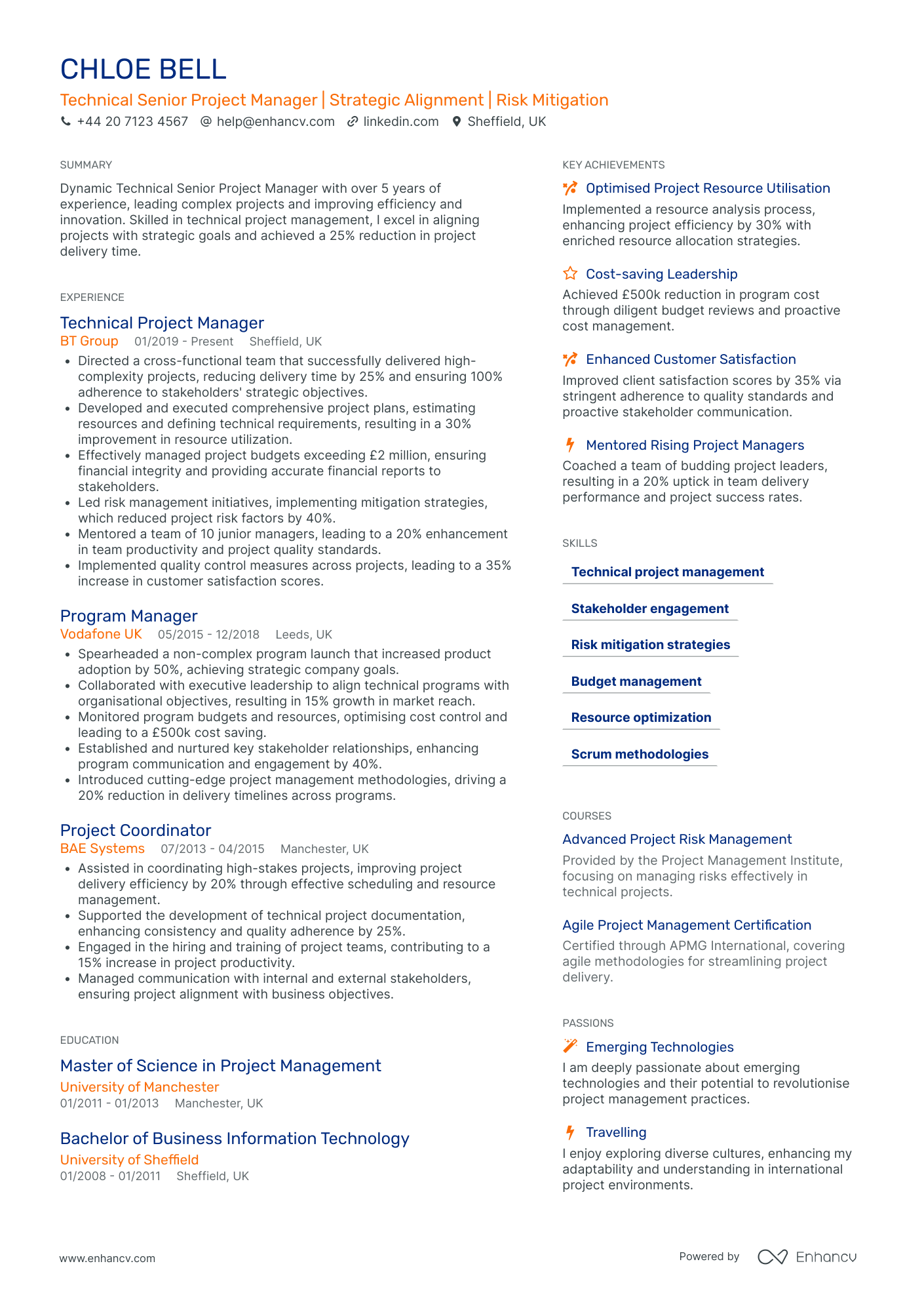 IT Project Manager CV Examples & Guide for 2026