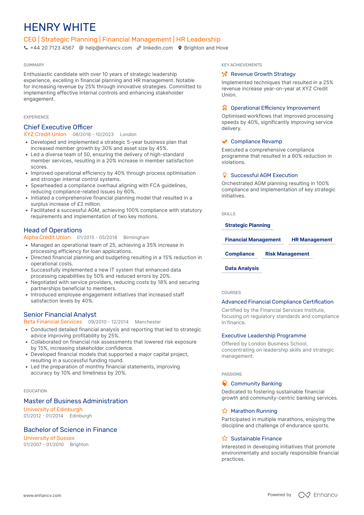 CEO CV Examples & Guide for 2026