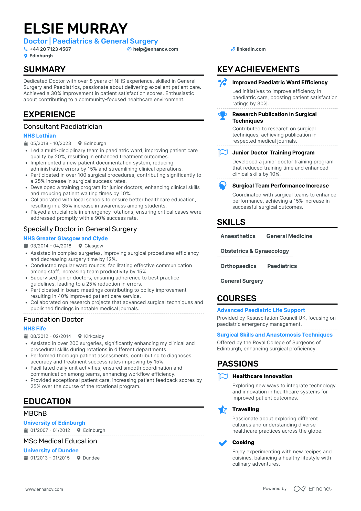 Doctor CV Examples & Guide for 2026
