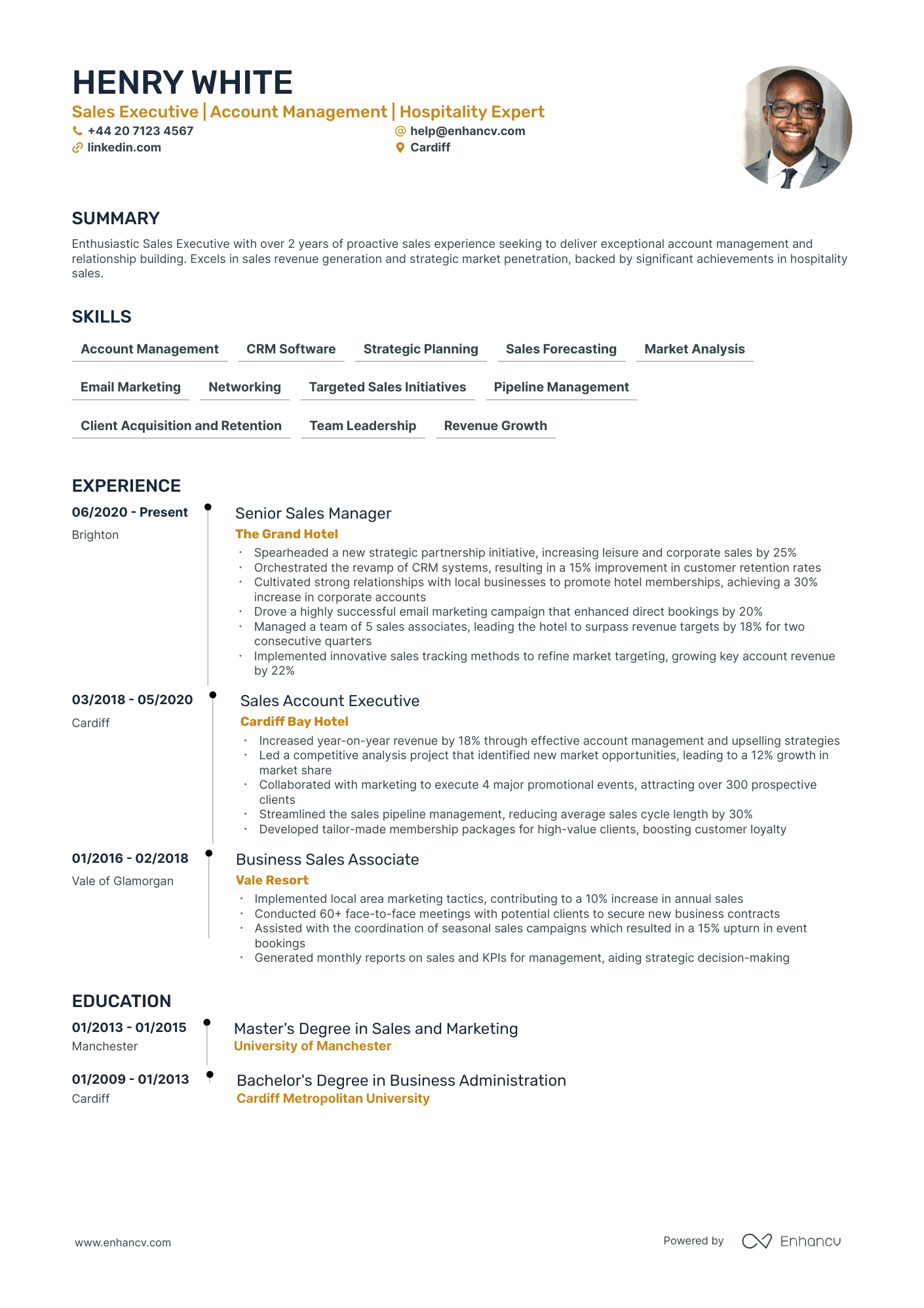 Business Development Executive CV Examples & Guide for 2025
