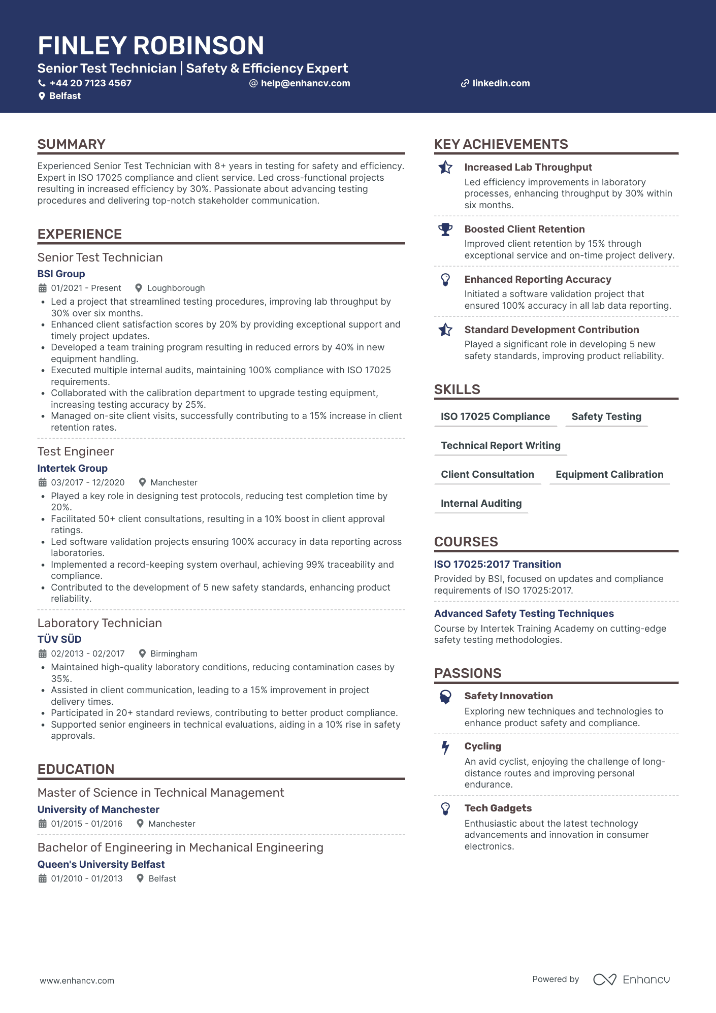 Lab Technician CV Examples & Guide for 2026