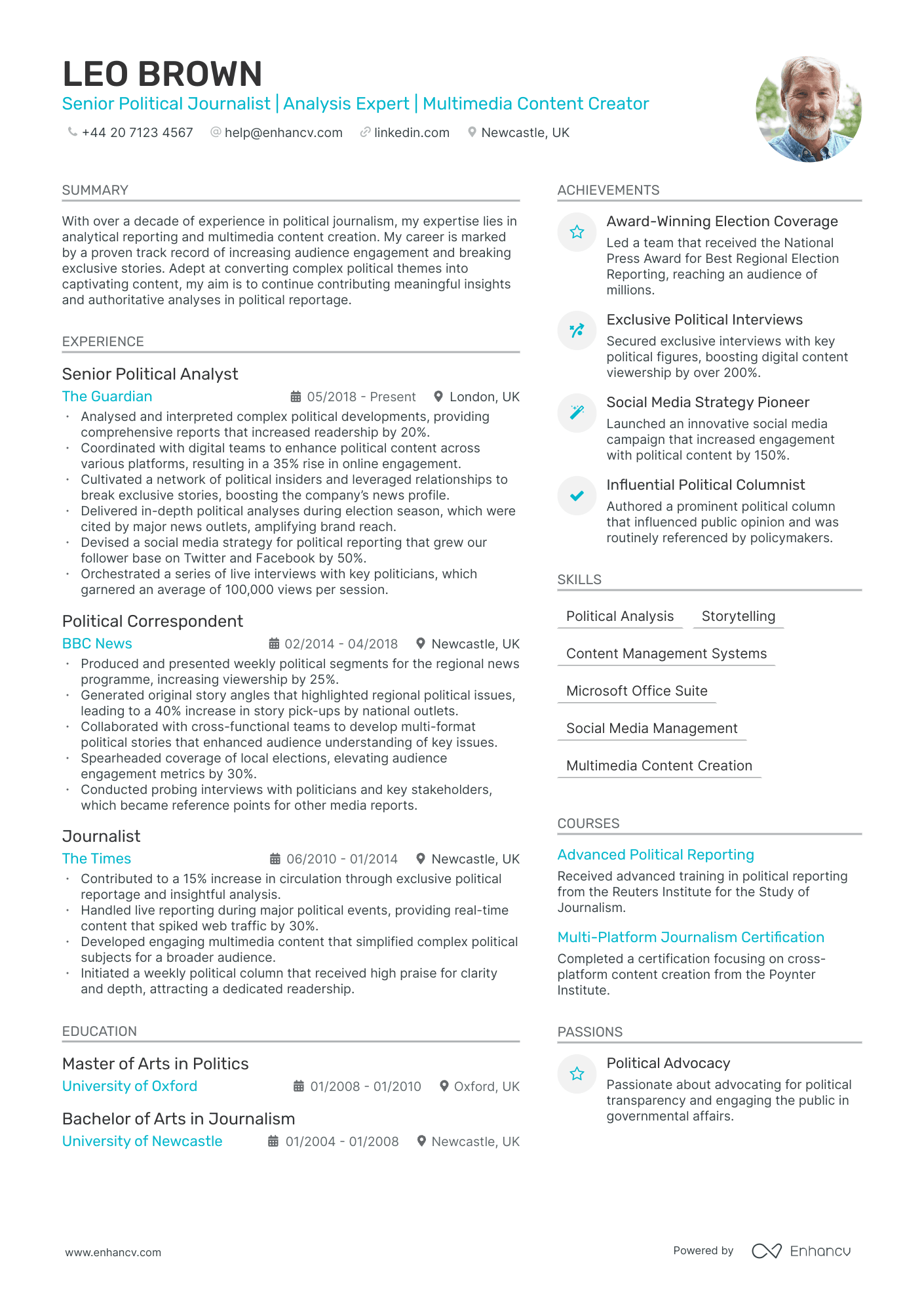 Journalist CV Examples & Guide for 2025