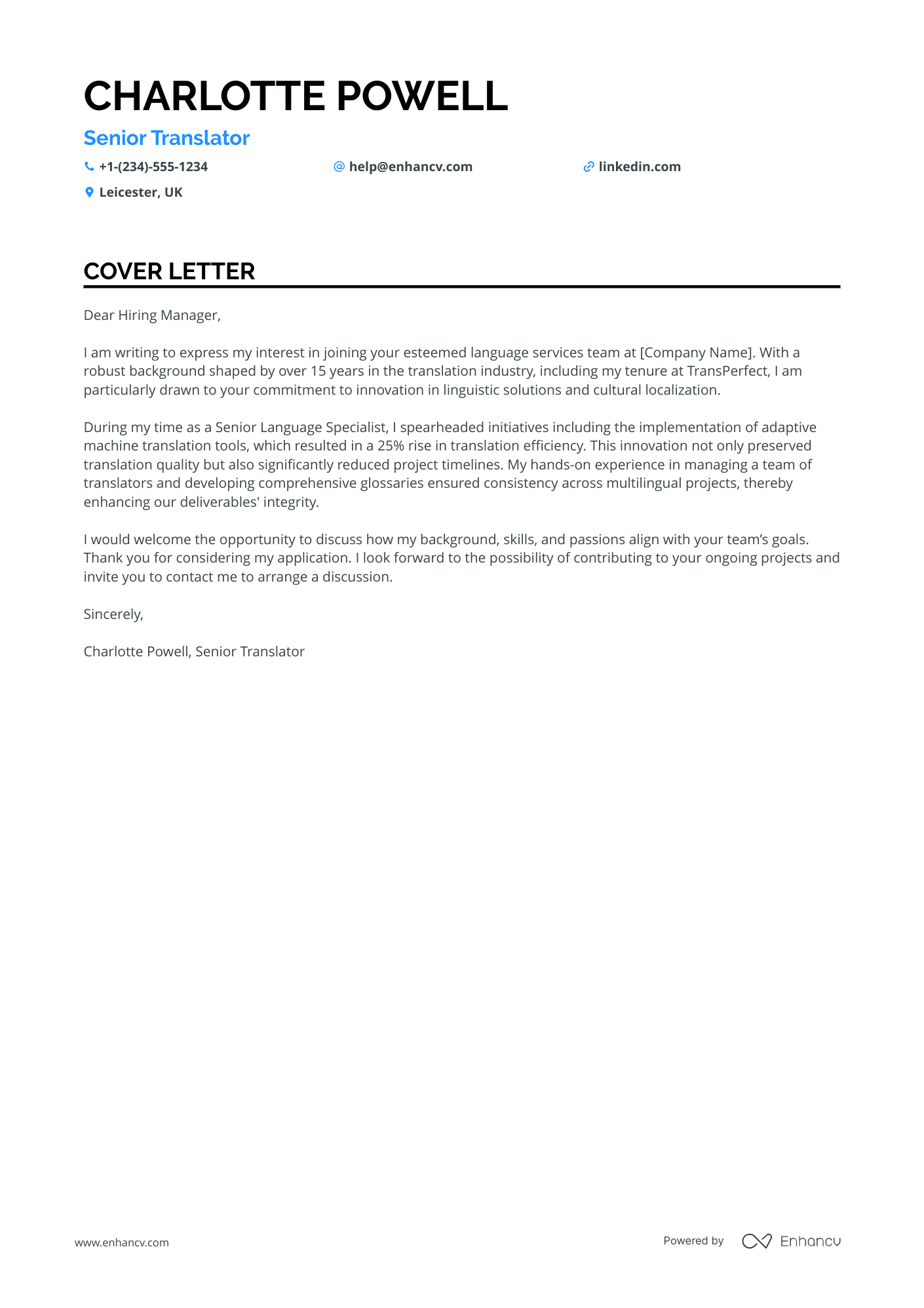 Translator Cover Letter Examples & Guide for 2026