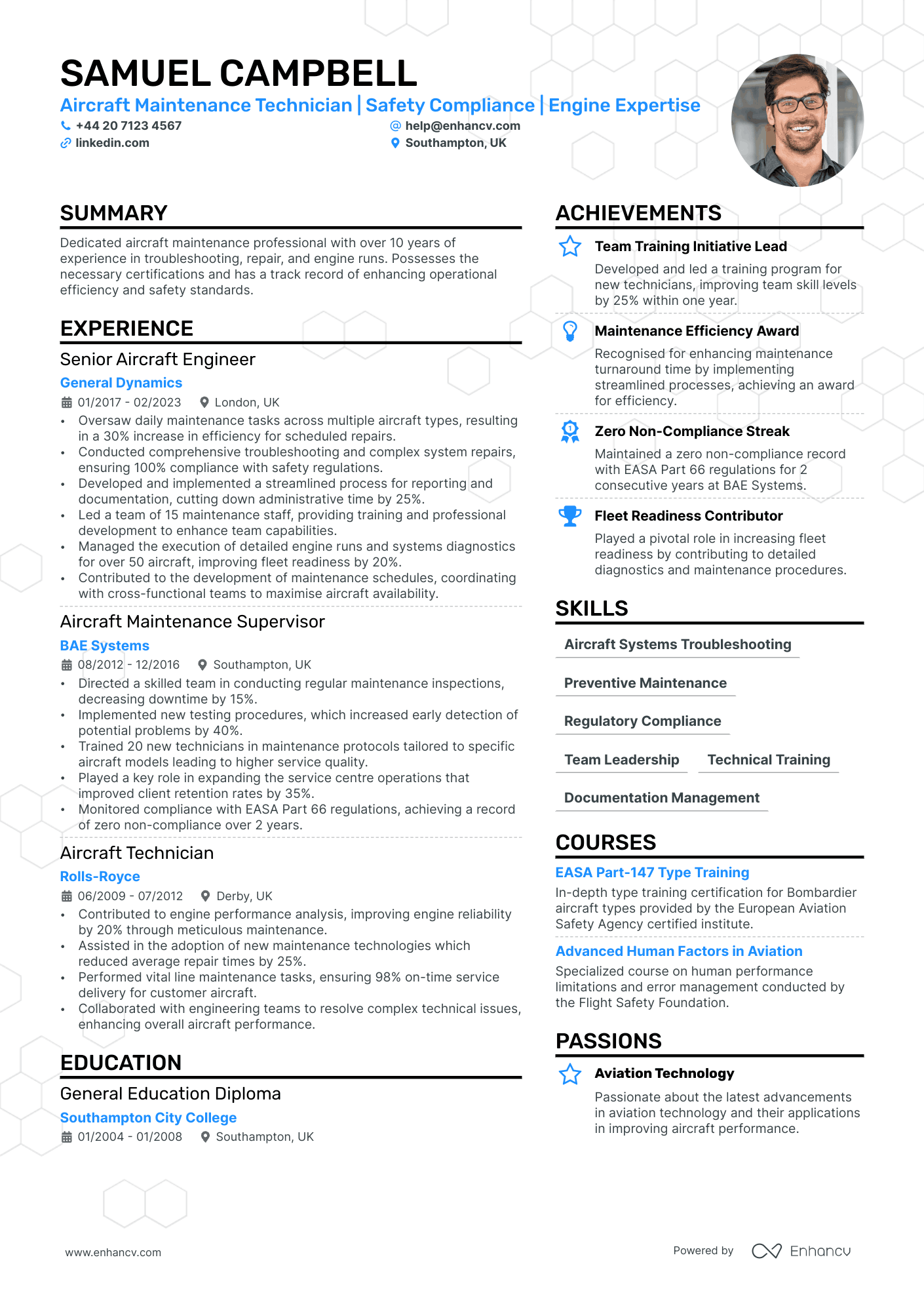 Maintenance Technician CV Examples & Guide for 2025