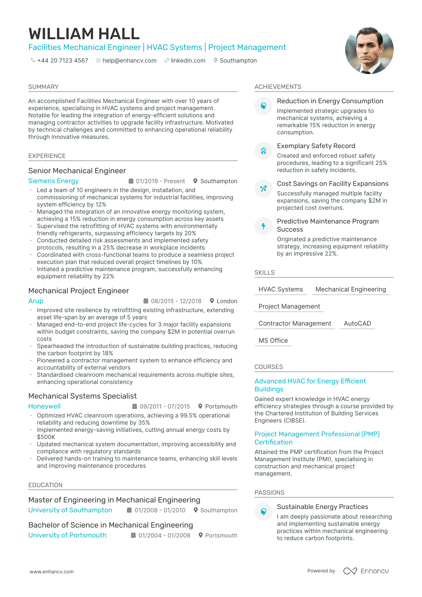 Mechanical Engineer CV Examples & Guide for 2025