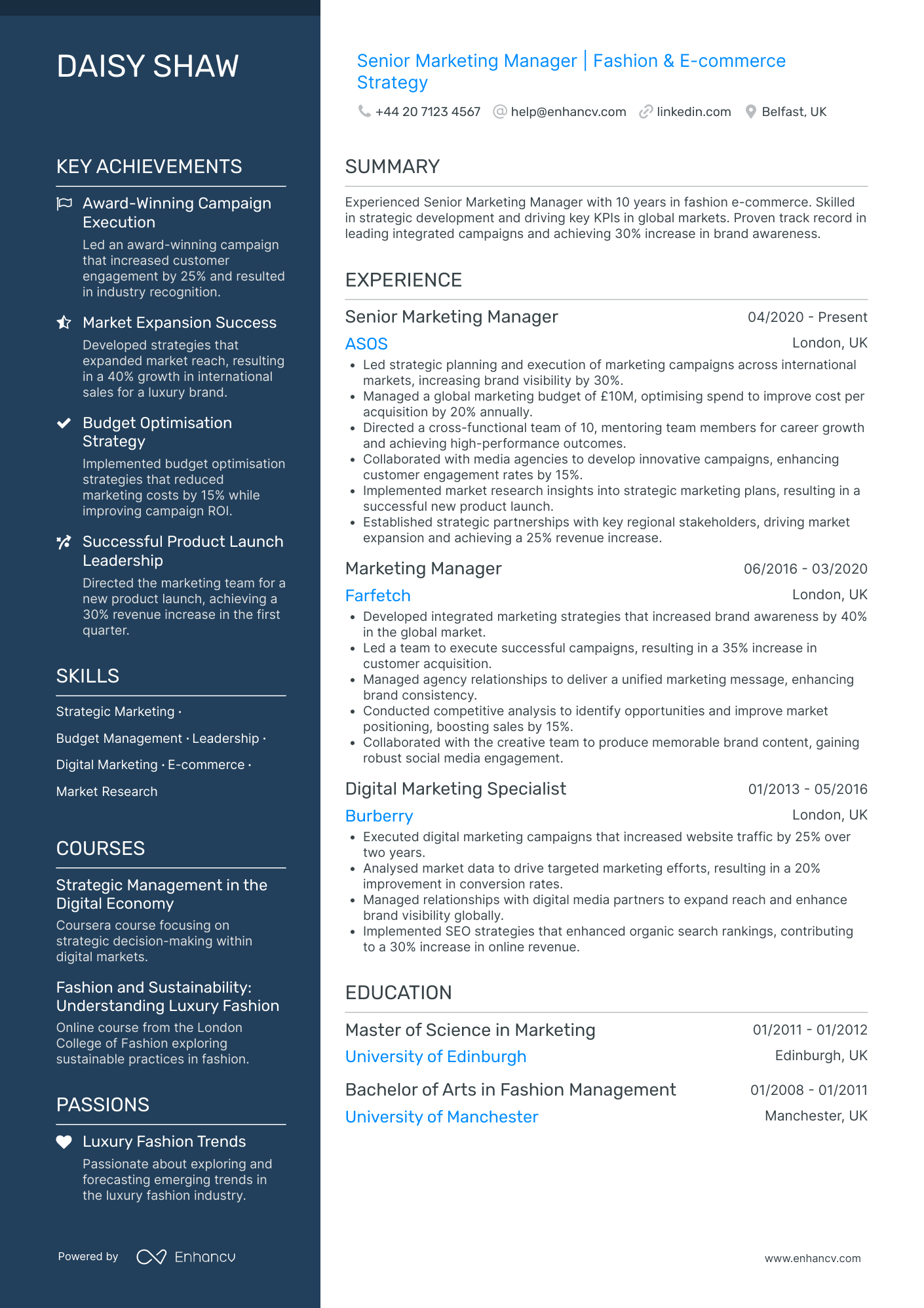 Creative Marketing CV Examples & Guide for 2026