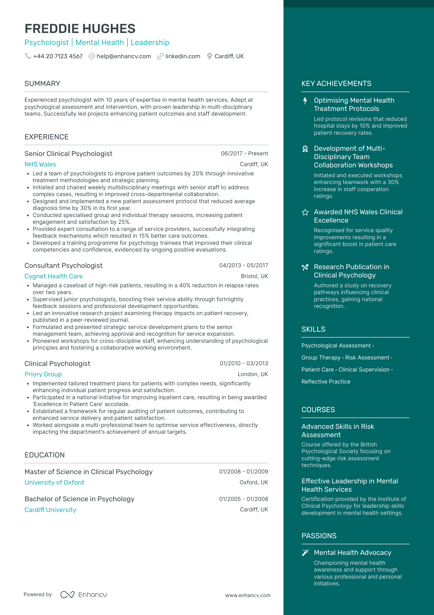 Psychologist CV Examples & Guide for 2026