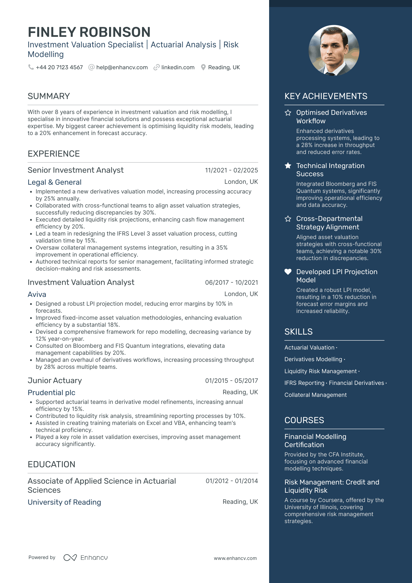 Actuary CV Examples & Guide for 2026