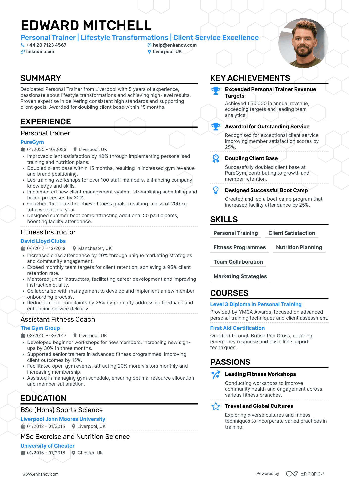 Personal Trainer CV Examples & Guide for 2026