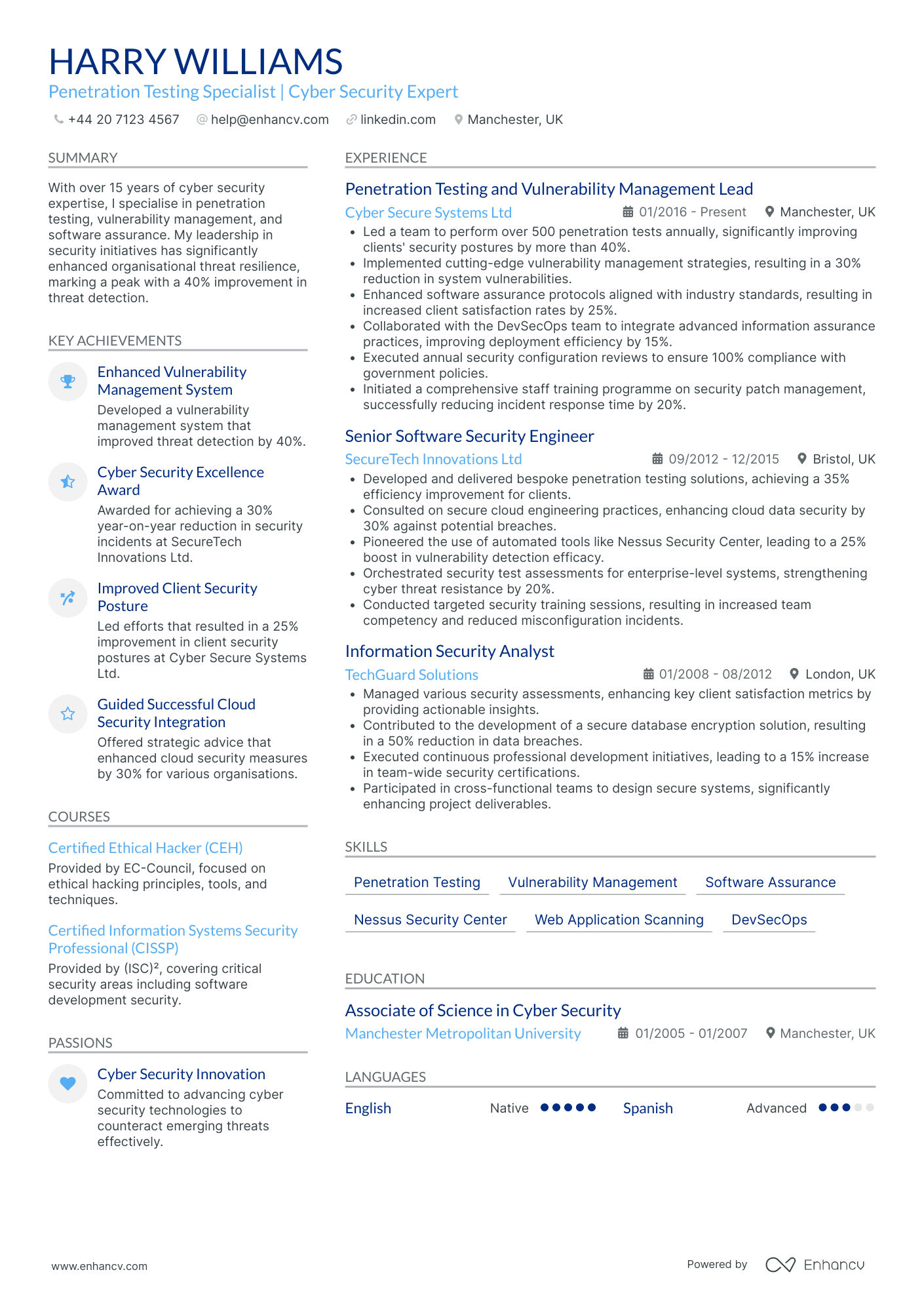 Penetration Tester CV Examples & Guide for 2026