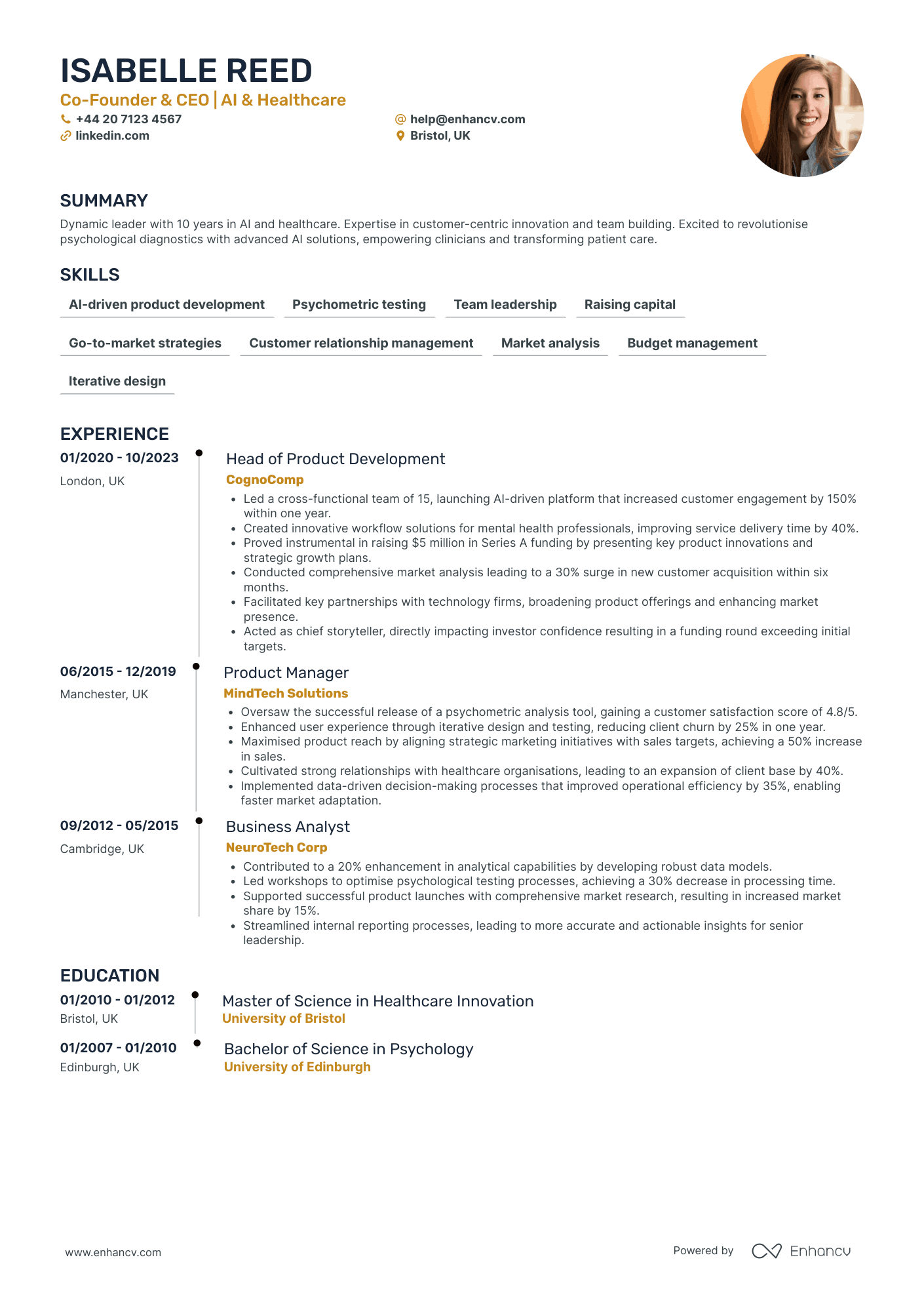 CEO CV Examples & Guide for 2026