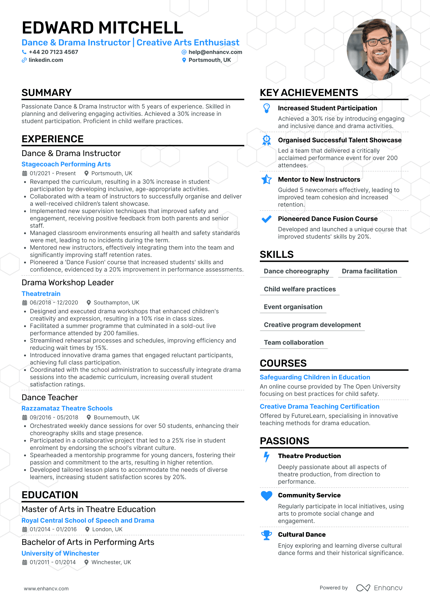 Dance CV Examples & Guide for 2026