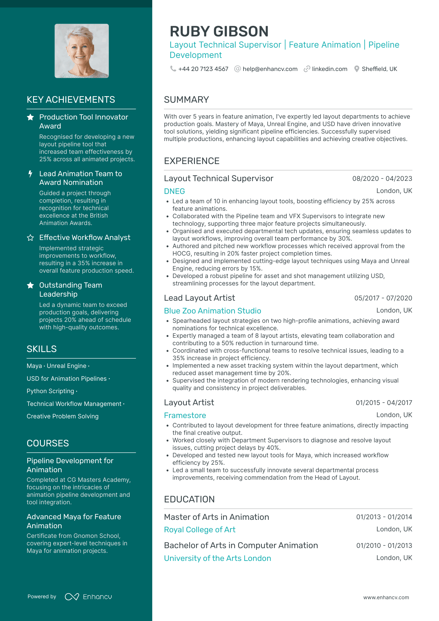 Animator CV Examples & Guide for 2026