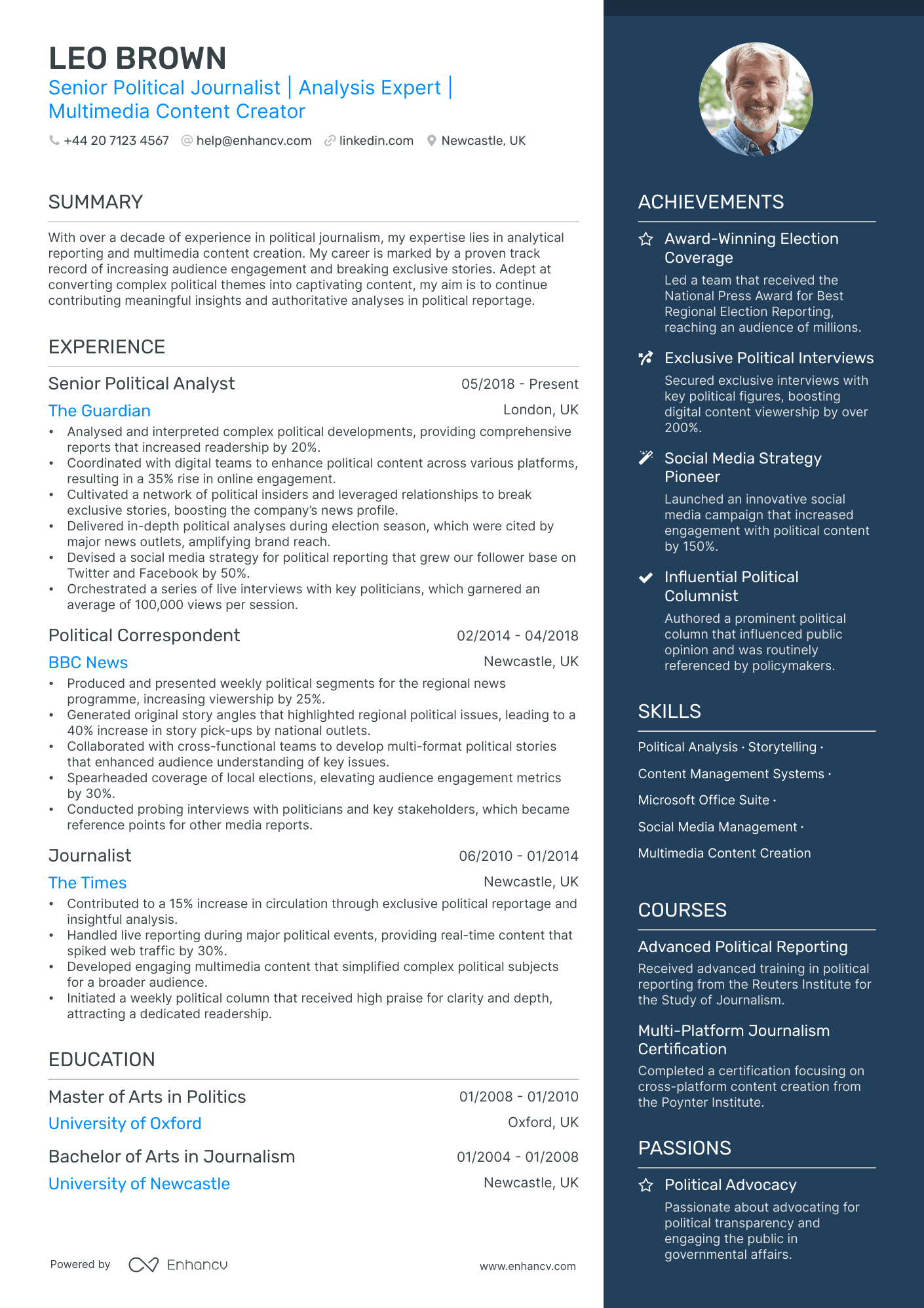 Journalist CV Examples & Guide for 2025