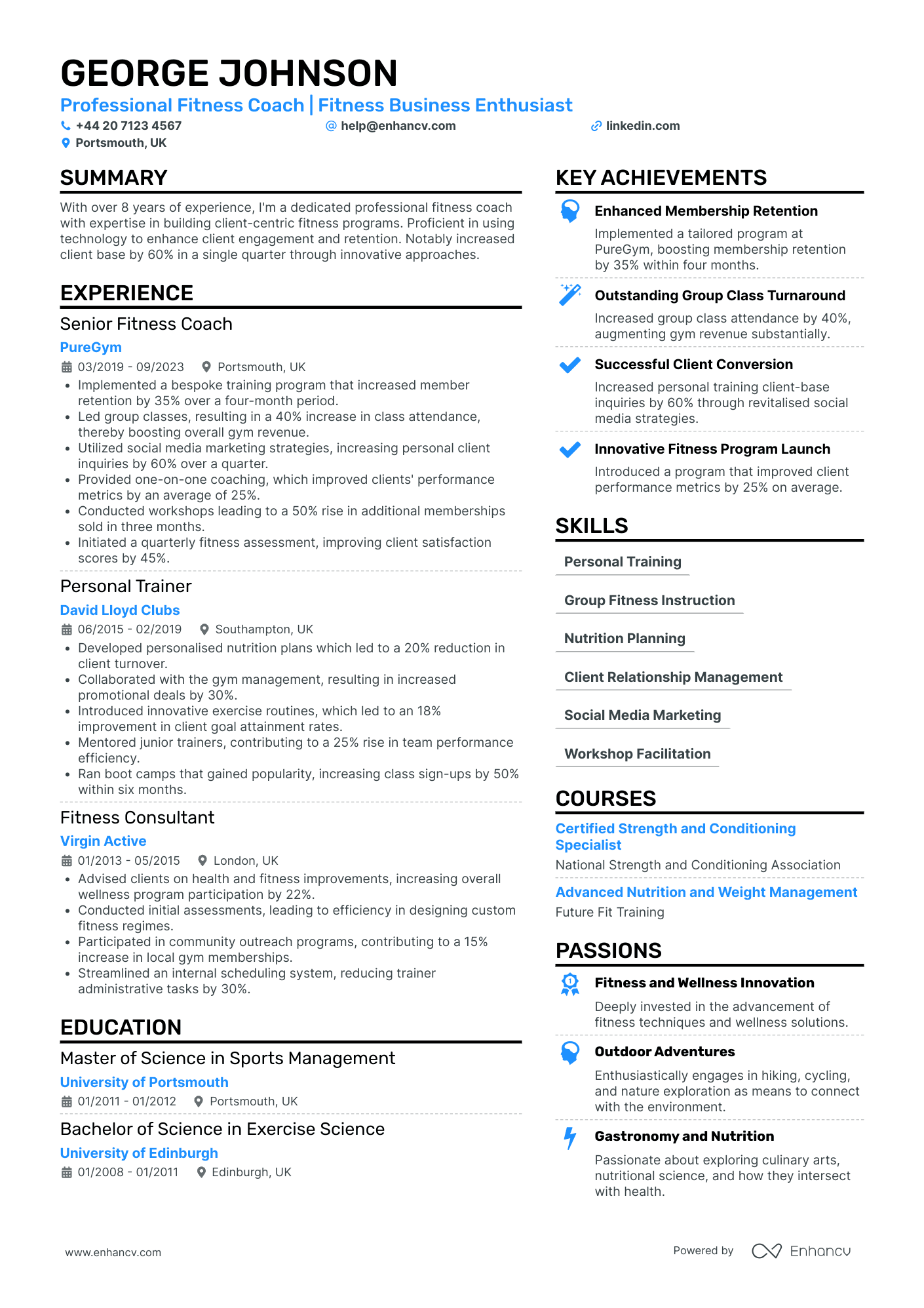 Coaching CV Examples & Guide for 2026