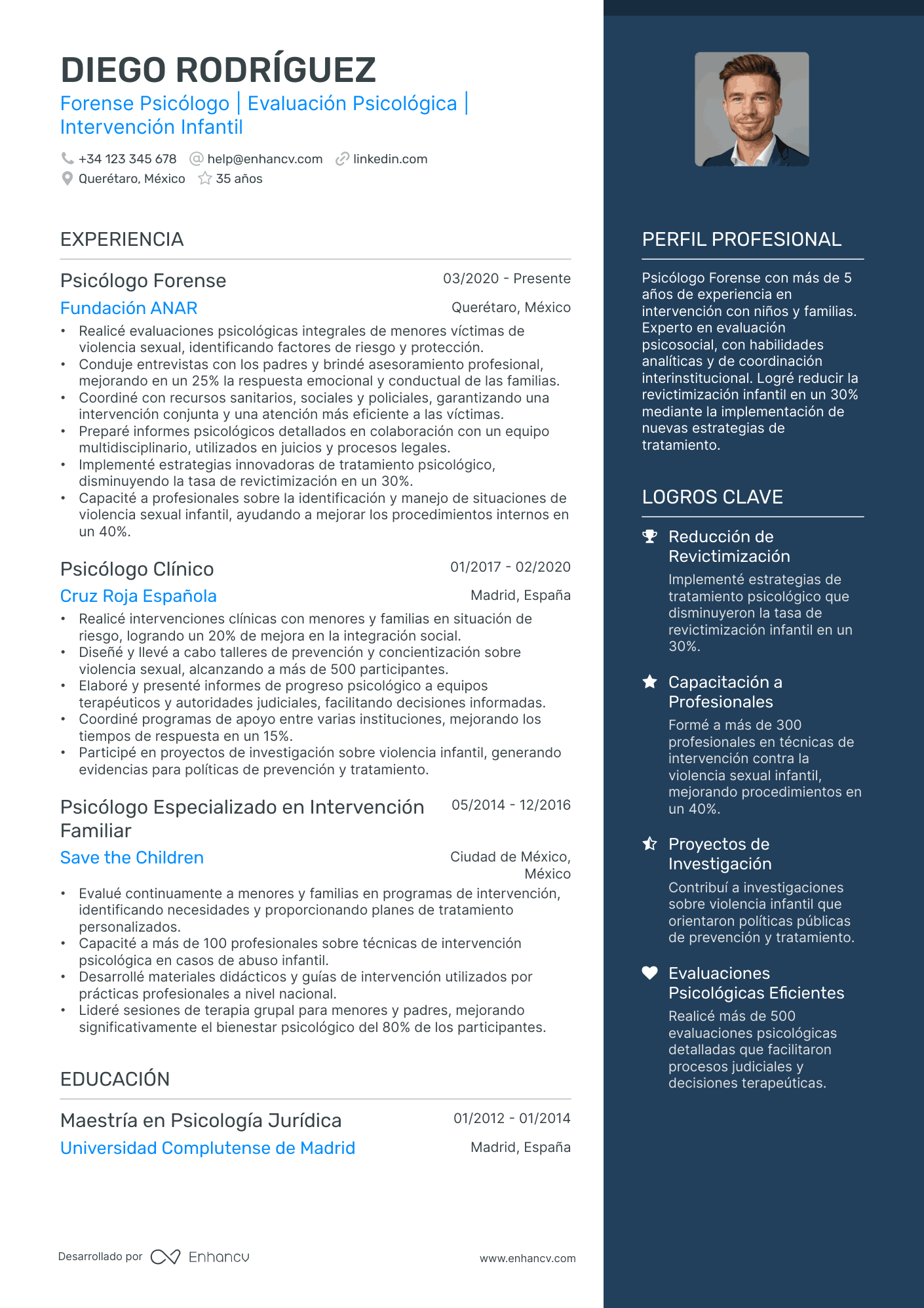 Currículum Psicólogo: 14 Ejemplos y Modelos por Especialidades