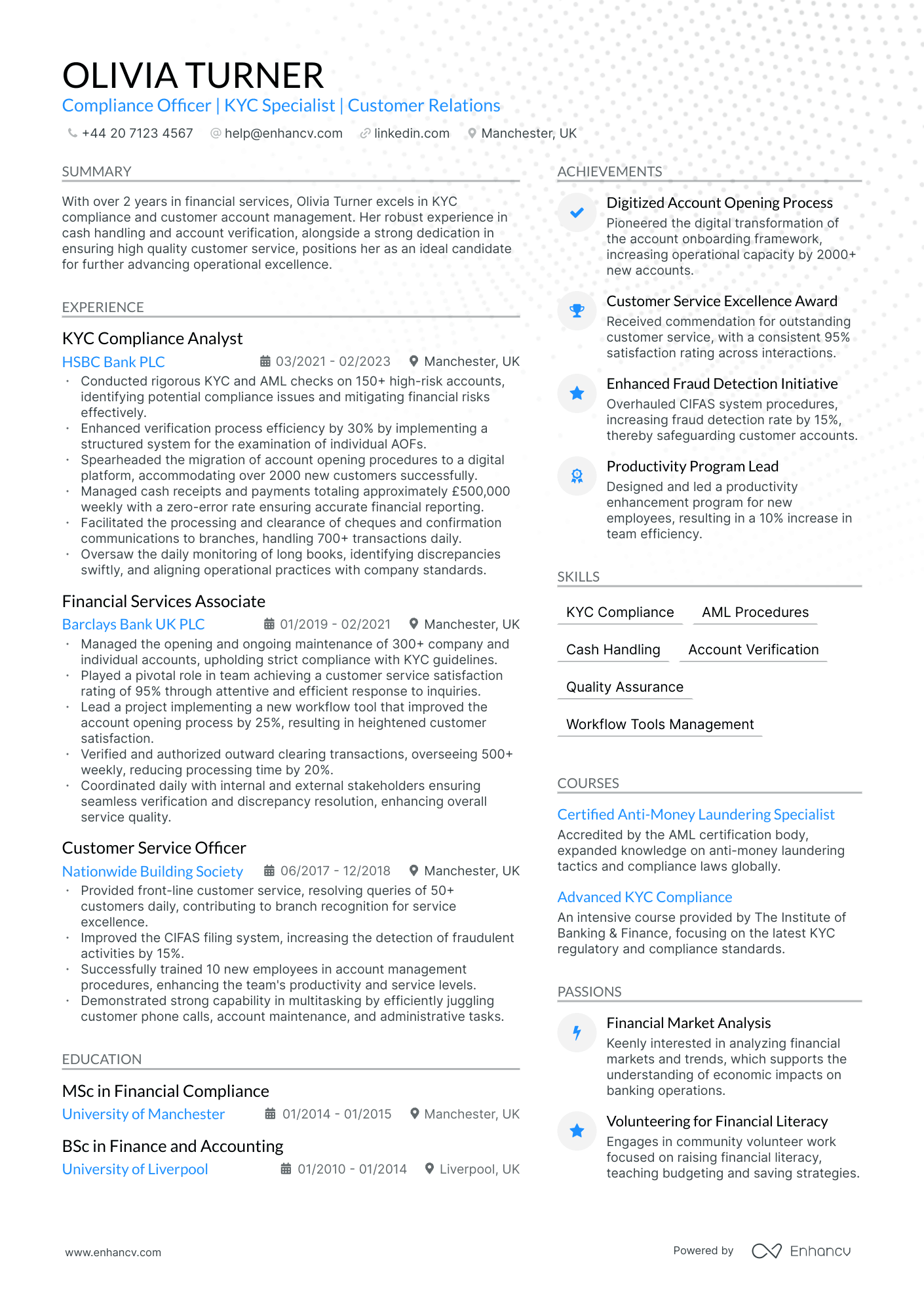 Banking CV Examples & Guide for 2025