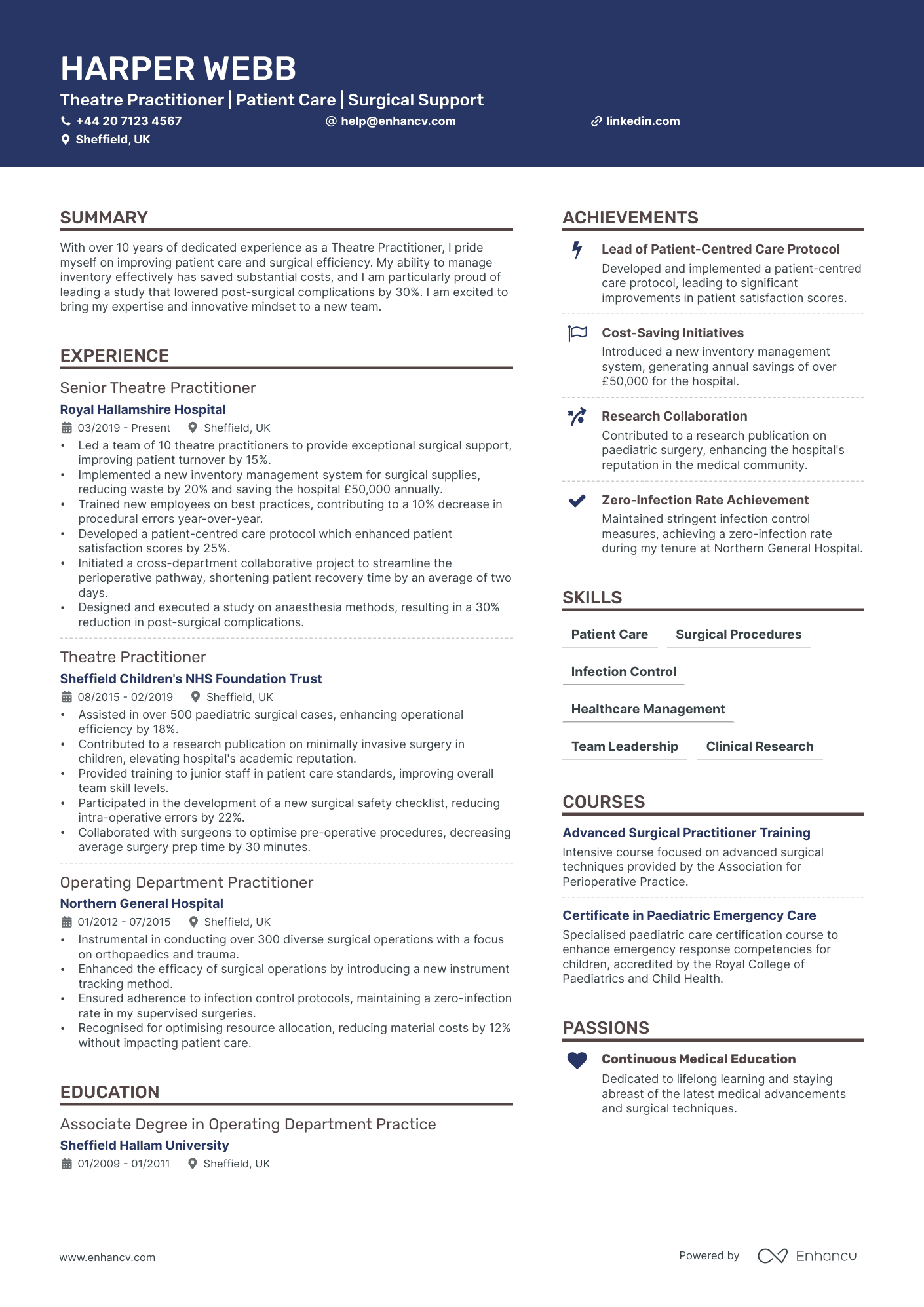 Theatre CV Examples & Guide for 2025