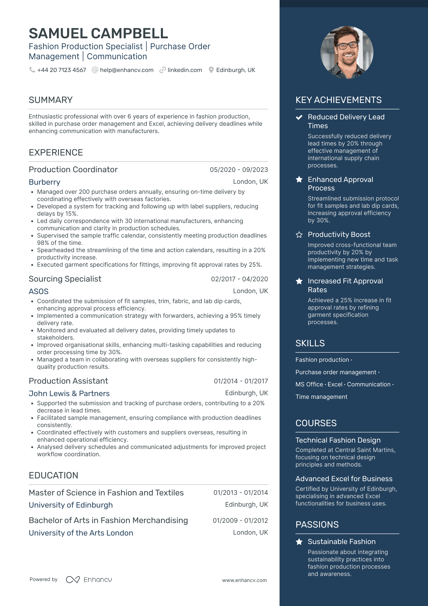 Production Coordinator CV Examples & Guide for 2026