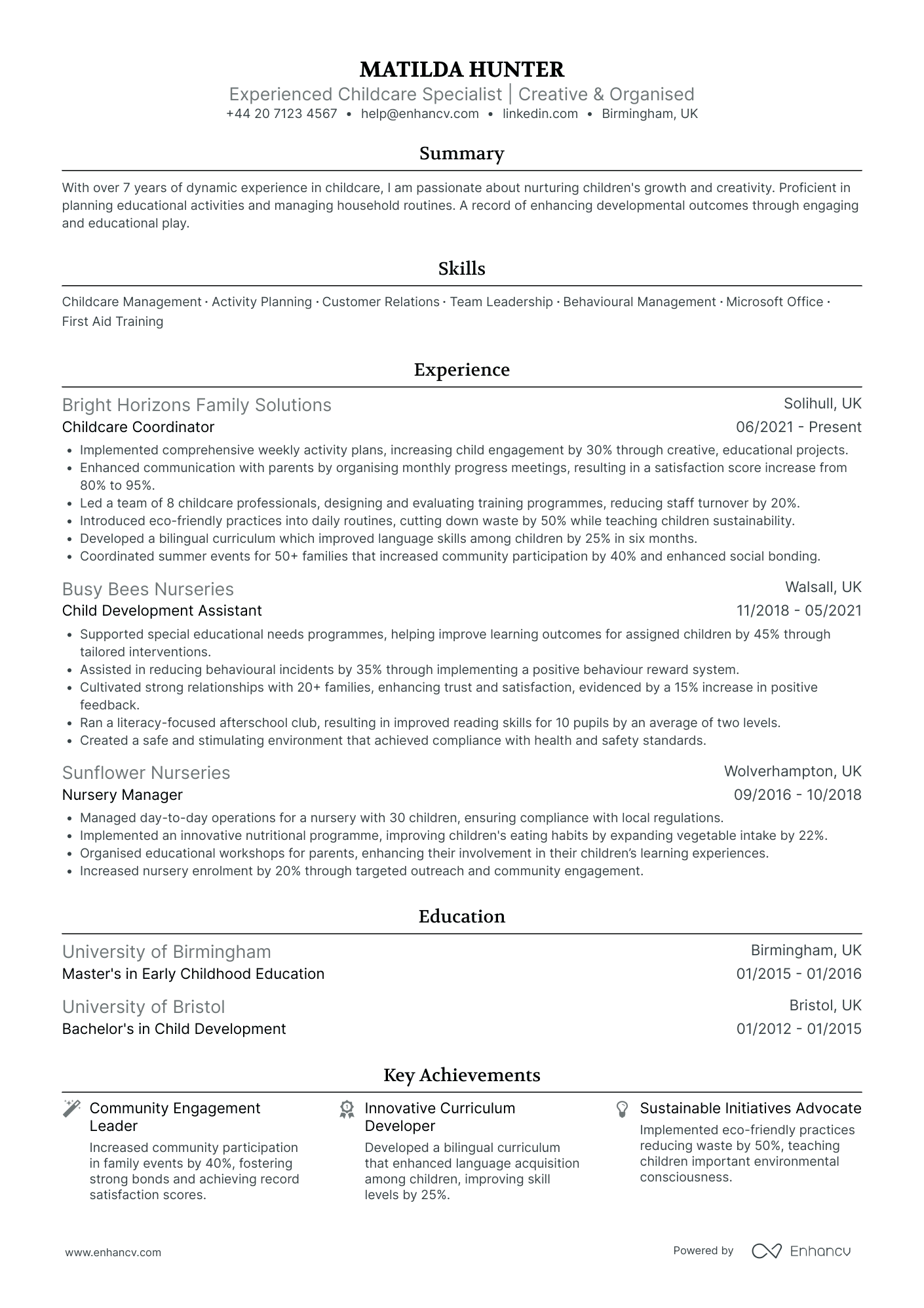 Nanny CV Examples & Guide for 2026