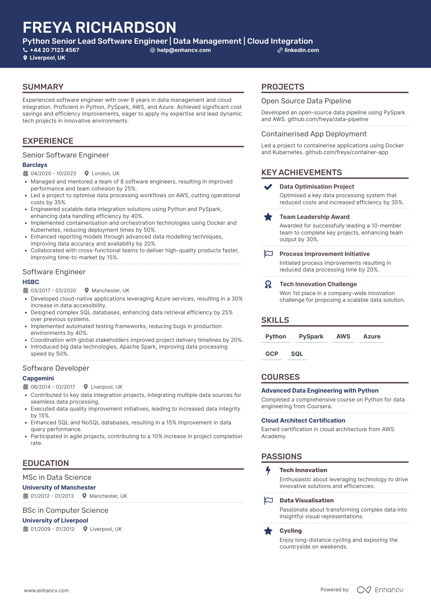 Senior Software Engineer CV Examples & Guide for 2026